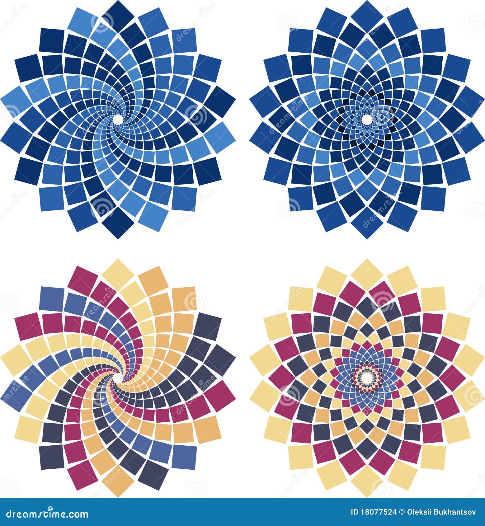 Mosaic Flower Patterns