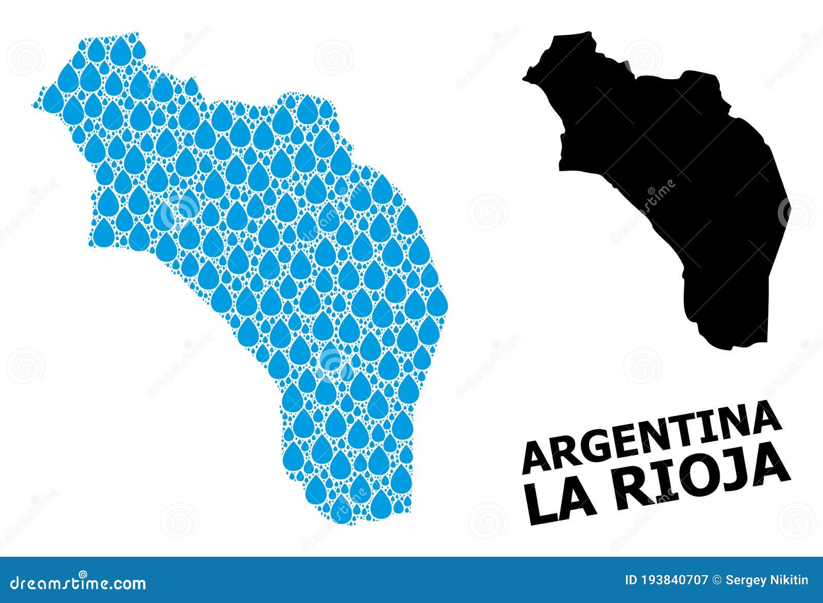 Net Map Of Argentina - La Rioja With Spectral Gradient Cartoon Vector ...