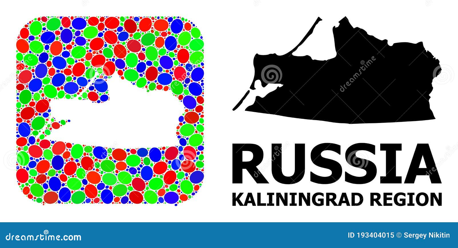 Kaliningrad Region, Kaliningrad Oblast, Gray Political Map Vector ...