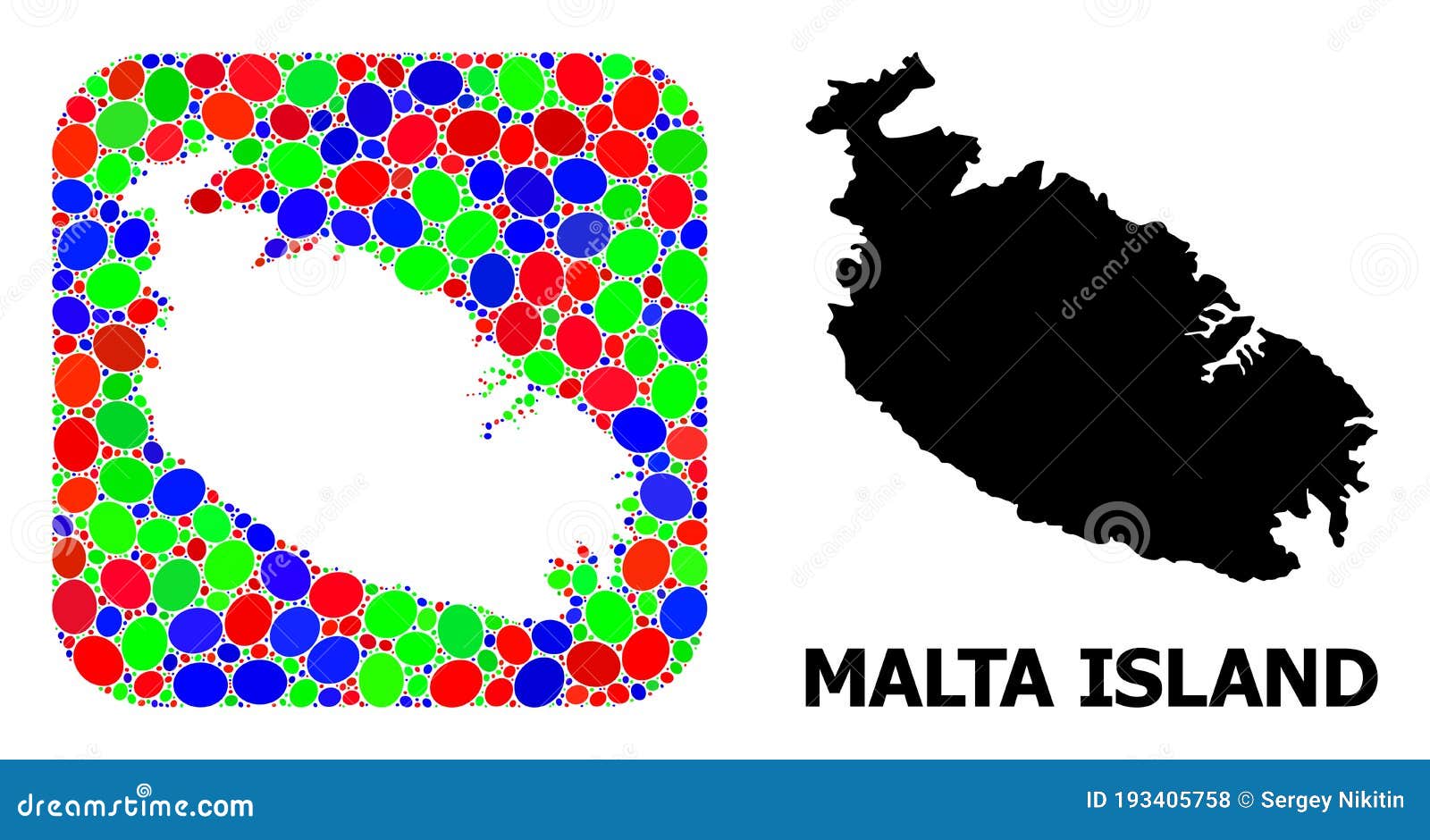 Malta Island Simple Outline Vector Map | CartoonDealer.com #264410472