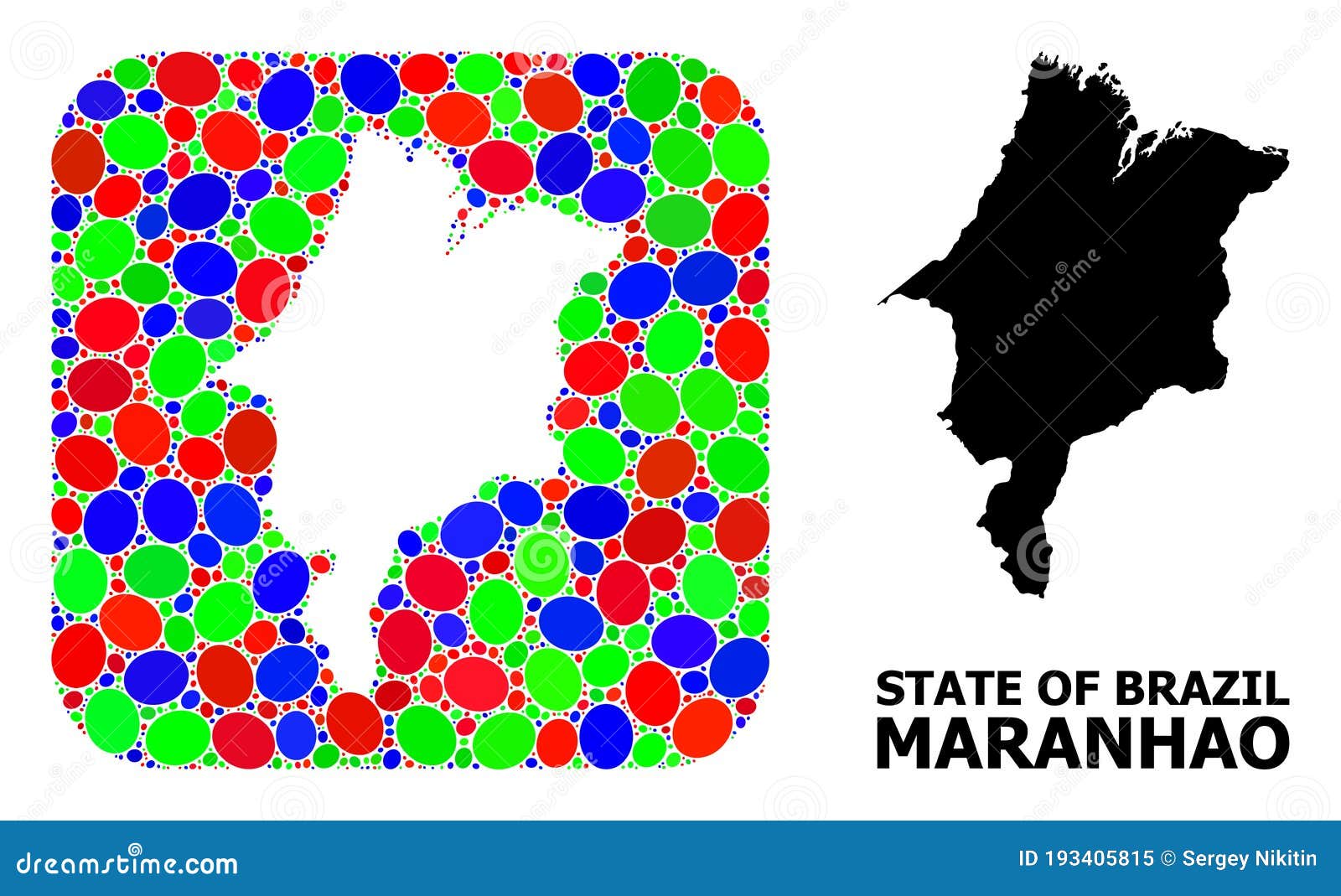 Maranhao State Silhouette Maps Royalty-Free Stock Photography ...