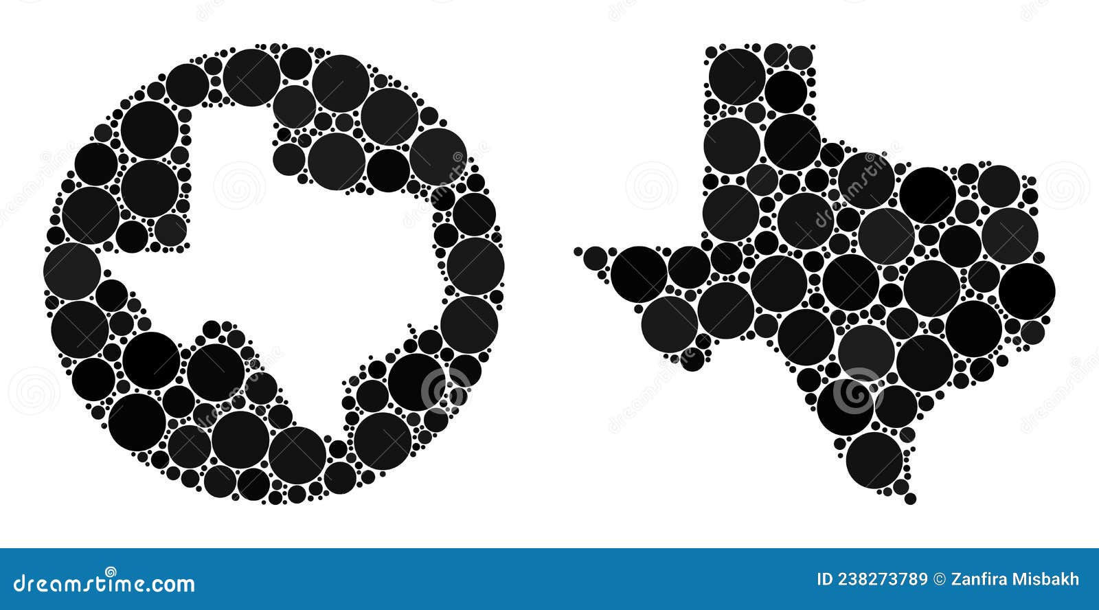 Mosaic Texas Map And Scratched Circle Watermark Vector Illustration ...