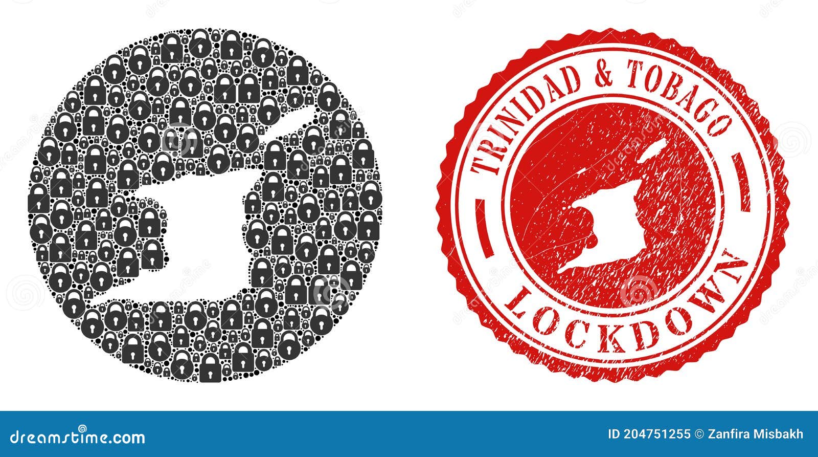 Lockdown Rubber Stamp and Lock Mosaic Inverted Trinidad and Tobago Map ... Lockdown Rubber Stamp and Lock Mosaic Inverted Trinidad and Tobago Map ...