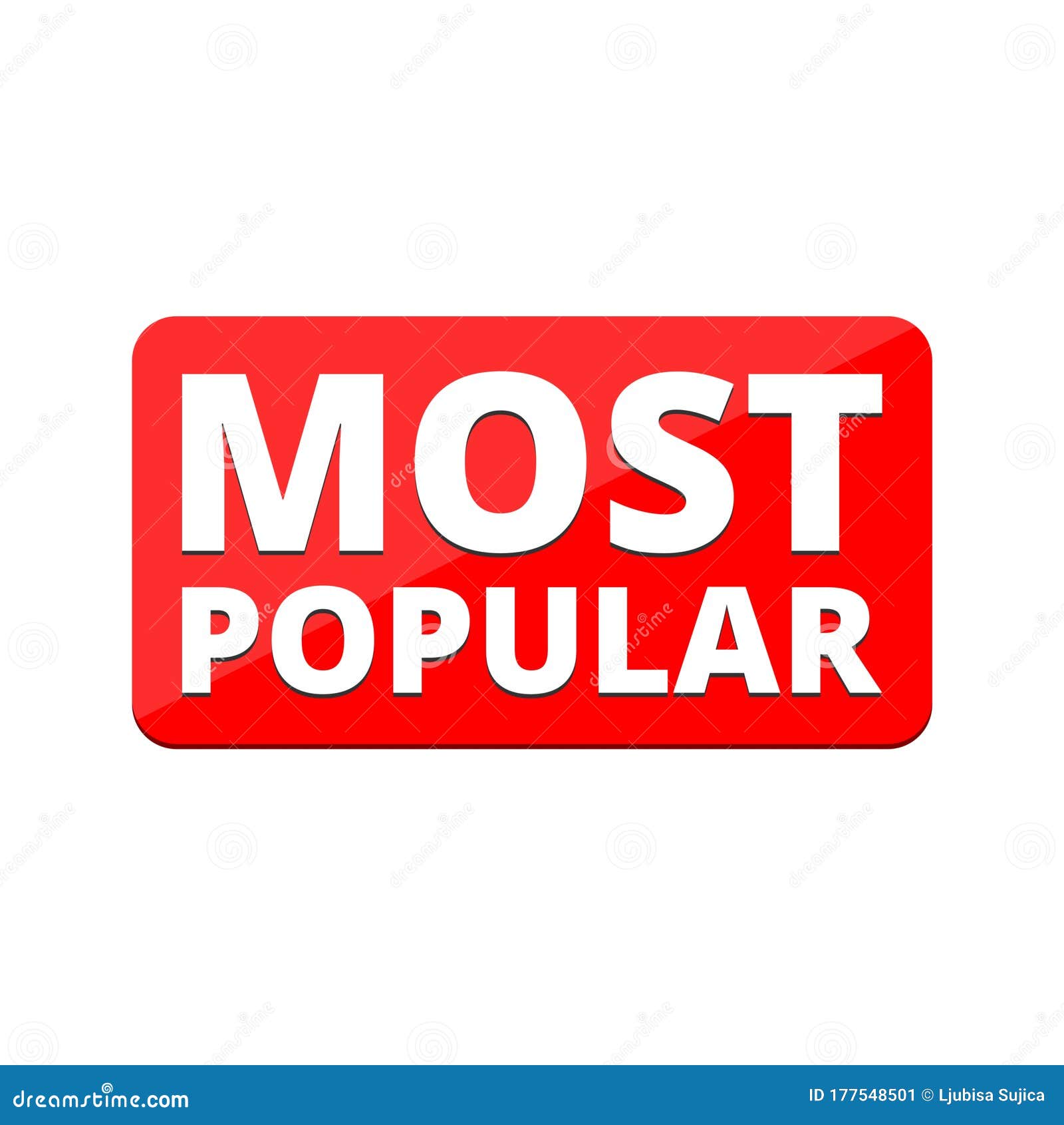 Vector Most Popular Sign stock illustration. Illustration of label ...