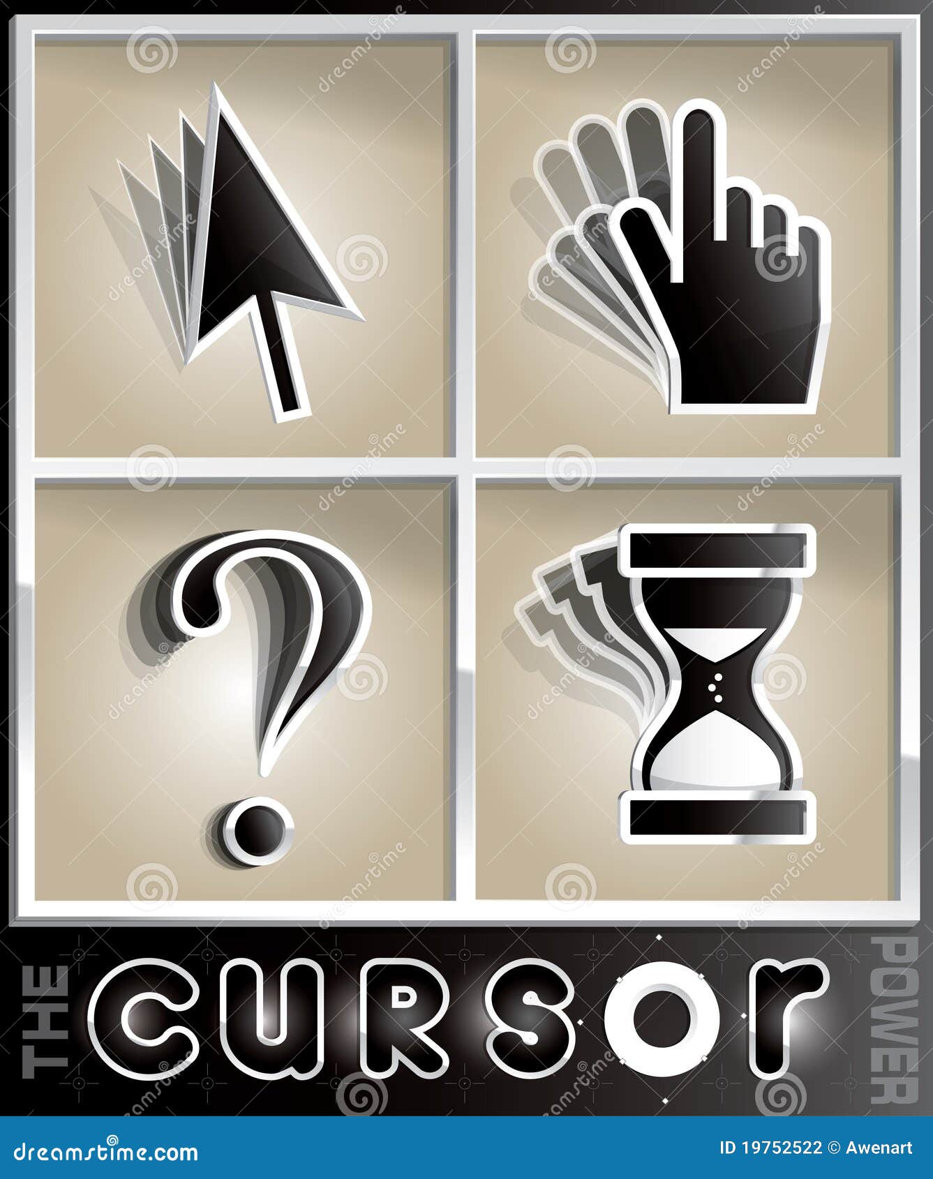 Vector Motion Cursors | CartoonDealer.com #19752522