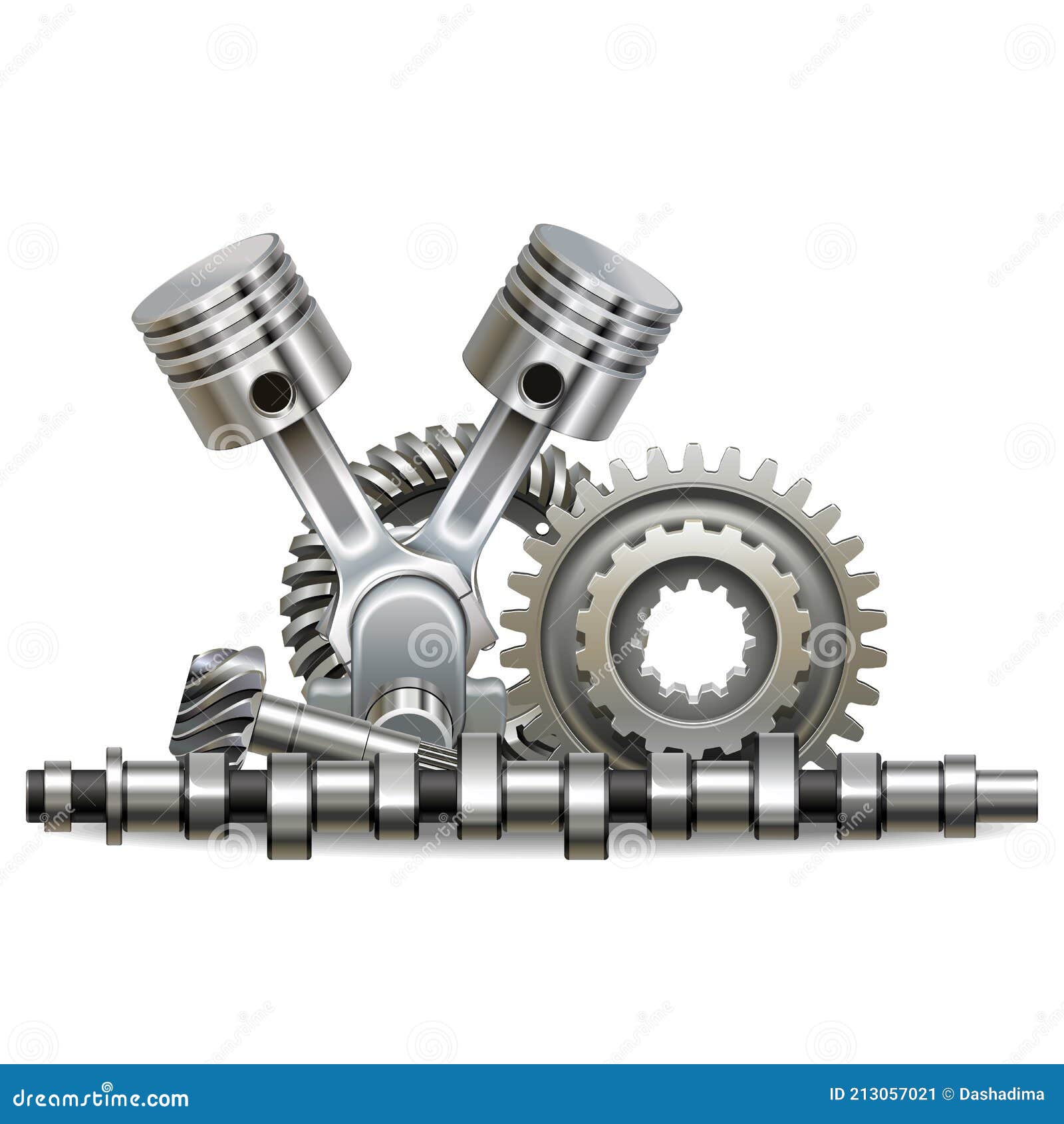 Vector Motor Parts Concept stock vector. Illustration of roll - 213057021
