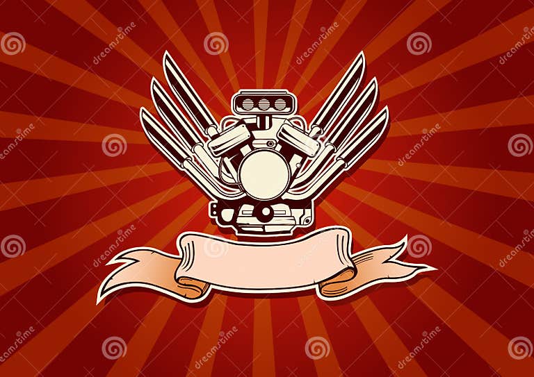 Vector Motor Power Wallpaper Stock Vector - Illustration of circle ...