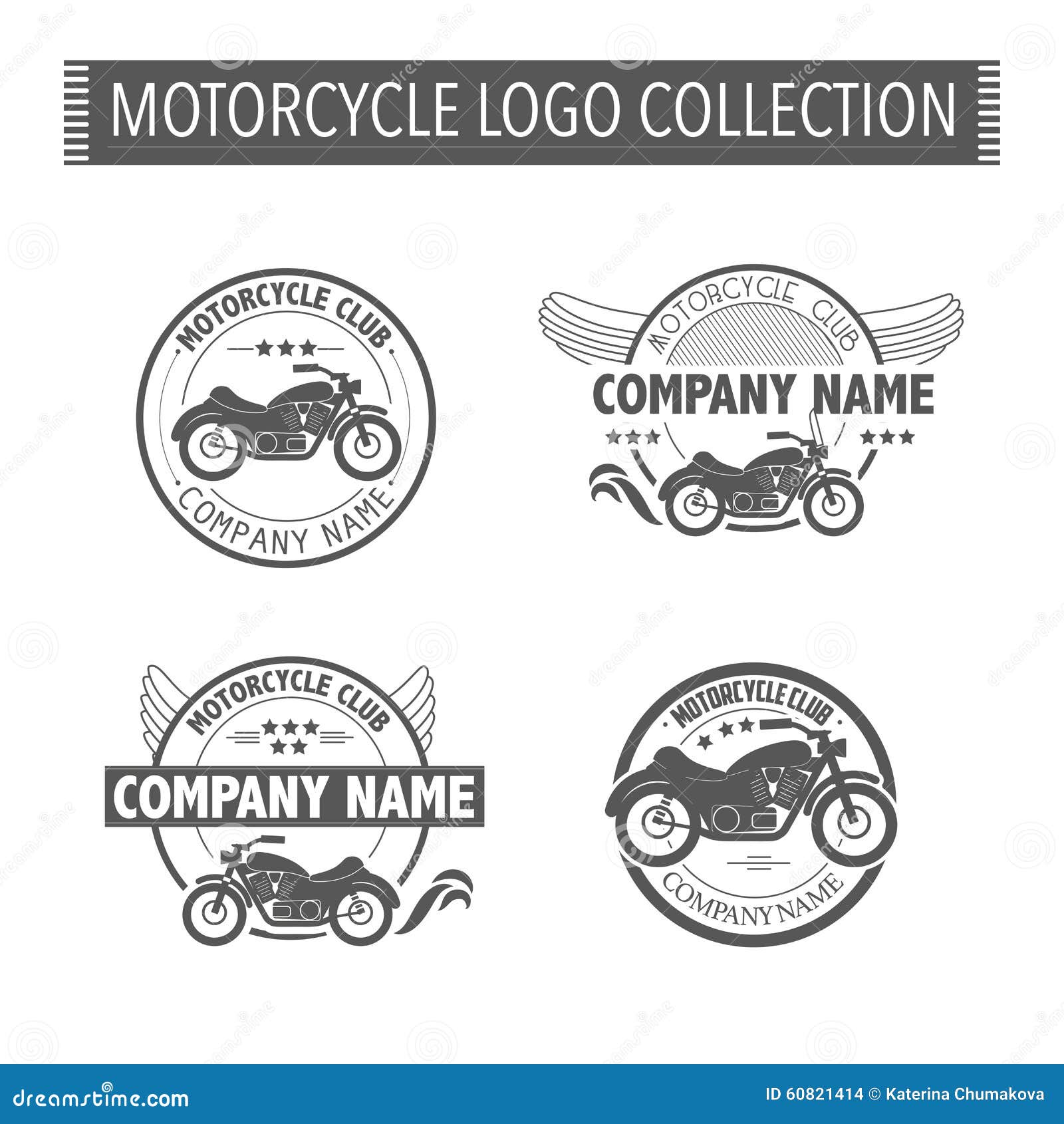 Vector Motorcycle Club Logo Stock Vector - Illustration of design ...