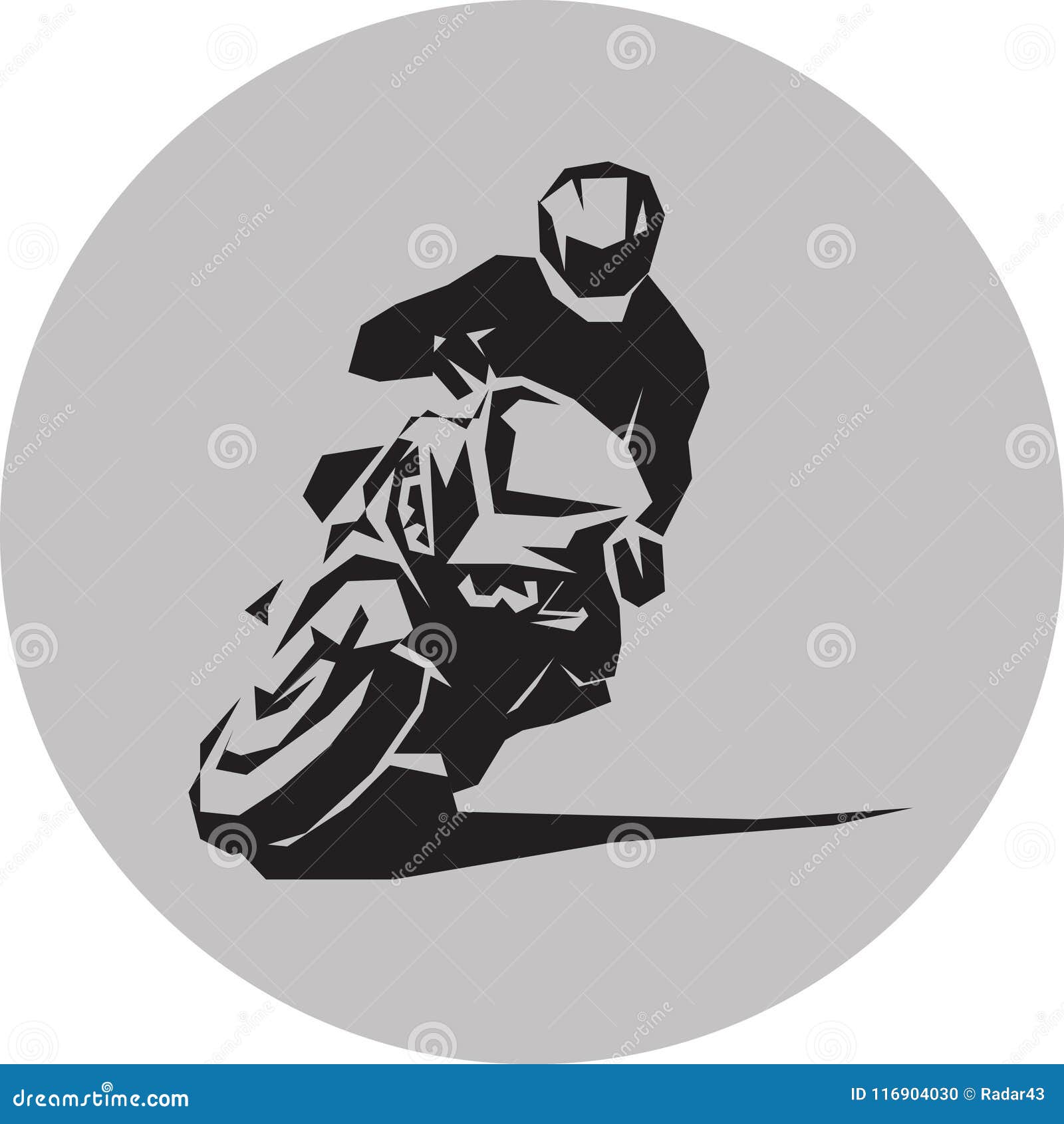 Vector motorcycle racer stock vector. Illustration of sportbike - 116904030