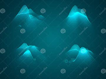 Vector Mountain Layout, Diagram, Layers Stock Vector - Illustration of ...