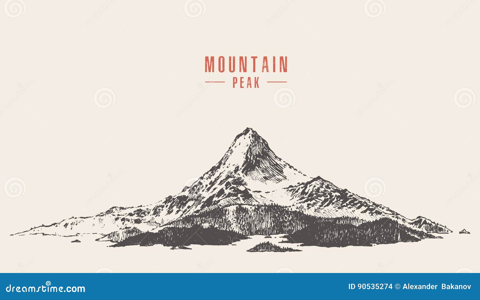 Mountain Peak Linear Icons Set. Summit, Peak, Altitude, Elevation ...