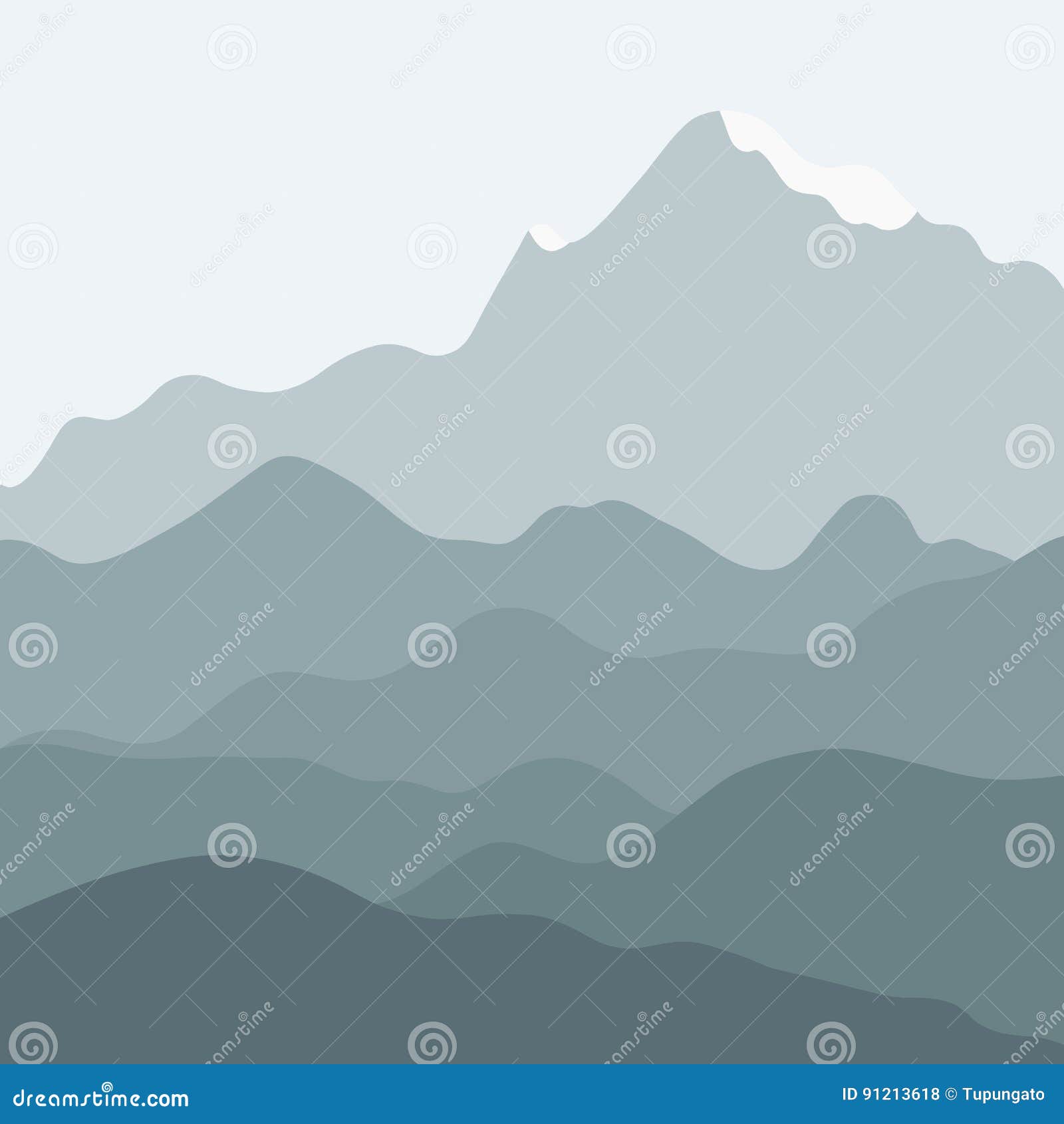 Vector mountains stock vector. Illustration of range - 91213618