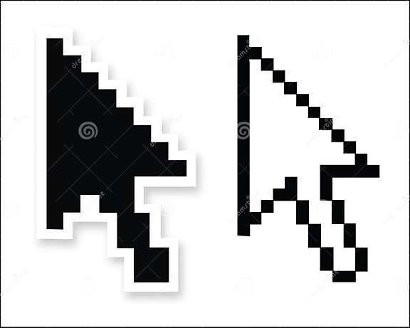 Vector Mouse Arrow Pointers Stock Vector - Illustration of system ...