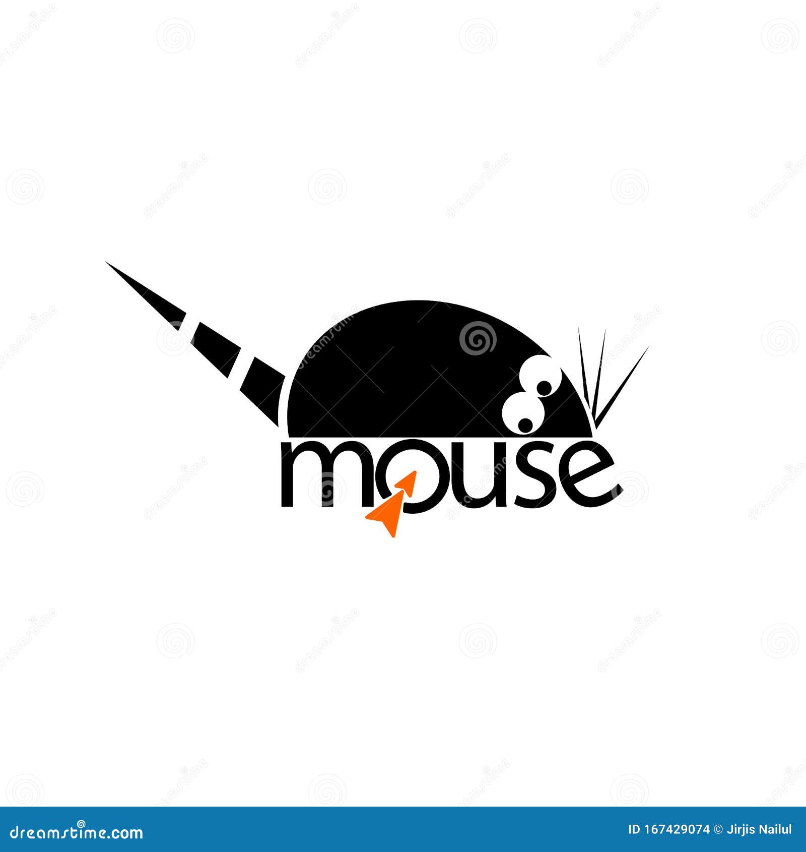Mouse Cartoon Logo Computer Vector Hardware Stock Vector - Illustration ...