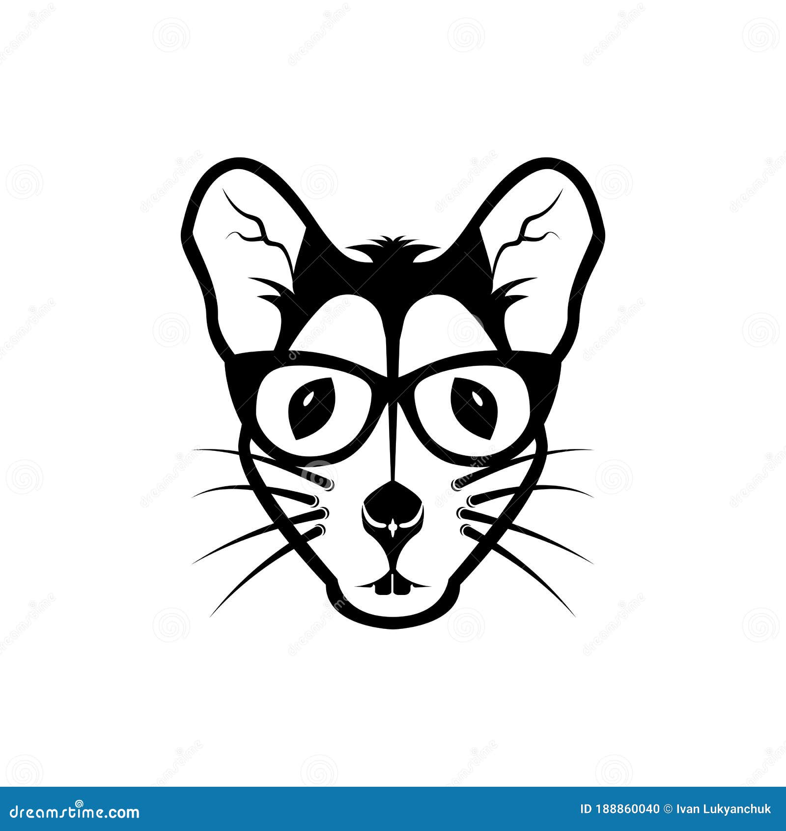 Vector Mouse Head, Face for Retro Logos, Emblems, Badges, Labels ...
