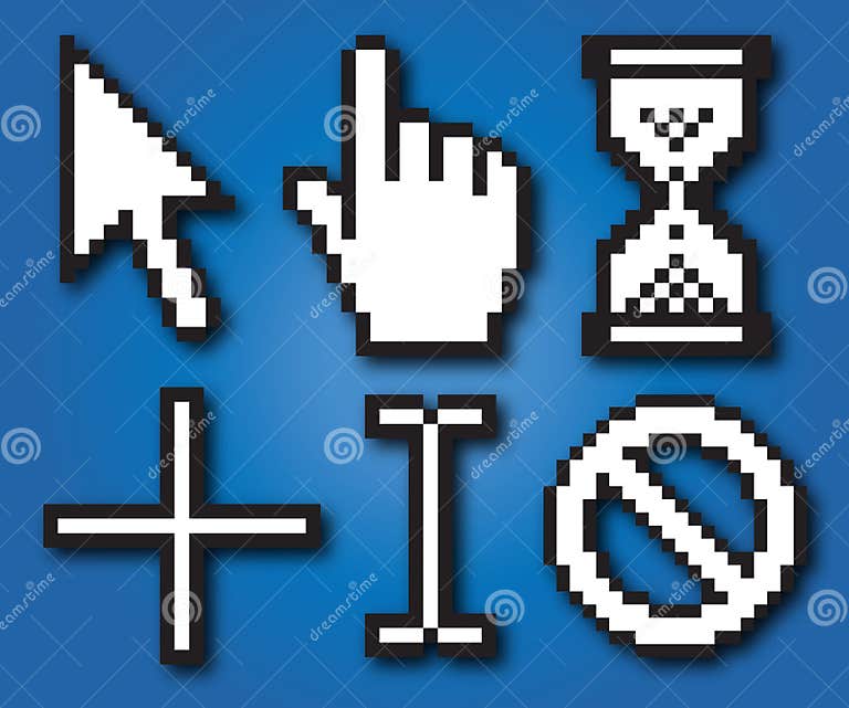 Vector Mouse Pointers stock vector. Illustration of symbol - 5558480