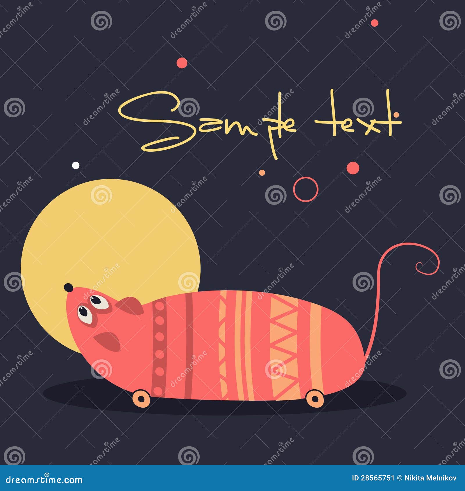 Vector mouse tribal art stock vector. Illustration of holiday - 28565751