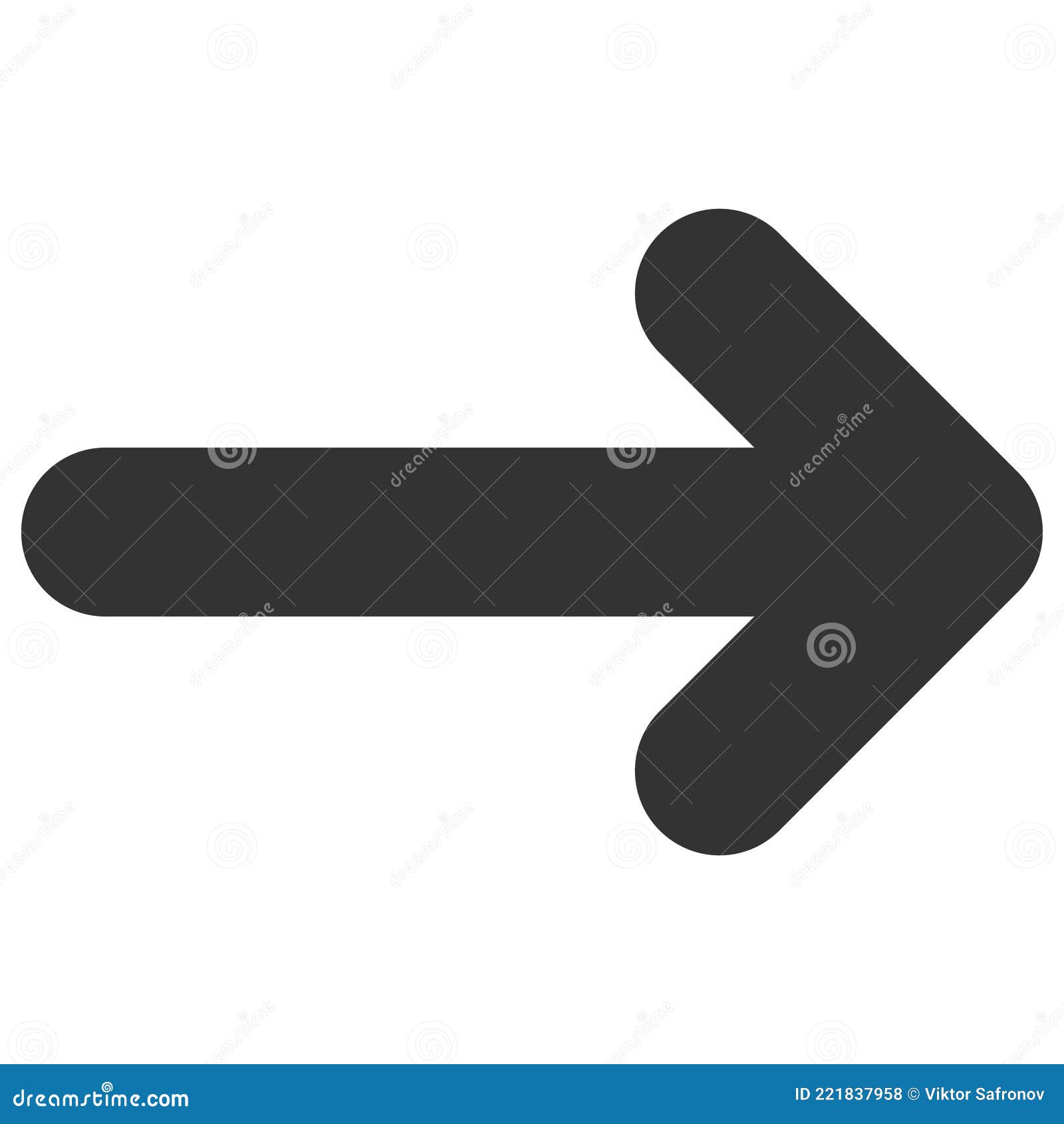 Vector Move Right Flat Icon Image Stock Vector - Illustration of shift ...