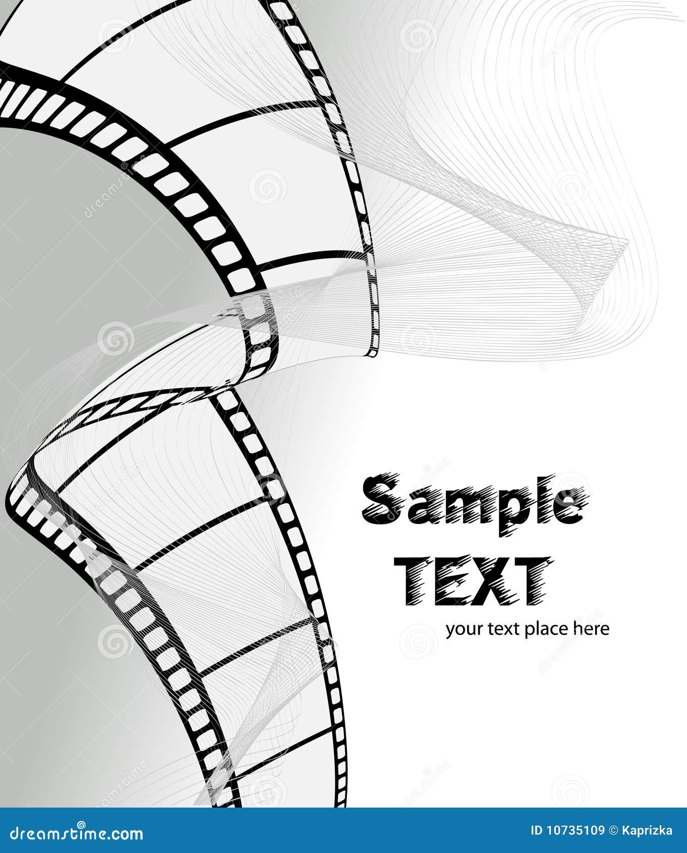 Vector movie/photo film stock vector. Illustration of isolated - 10735109