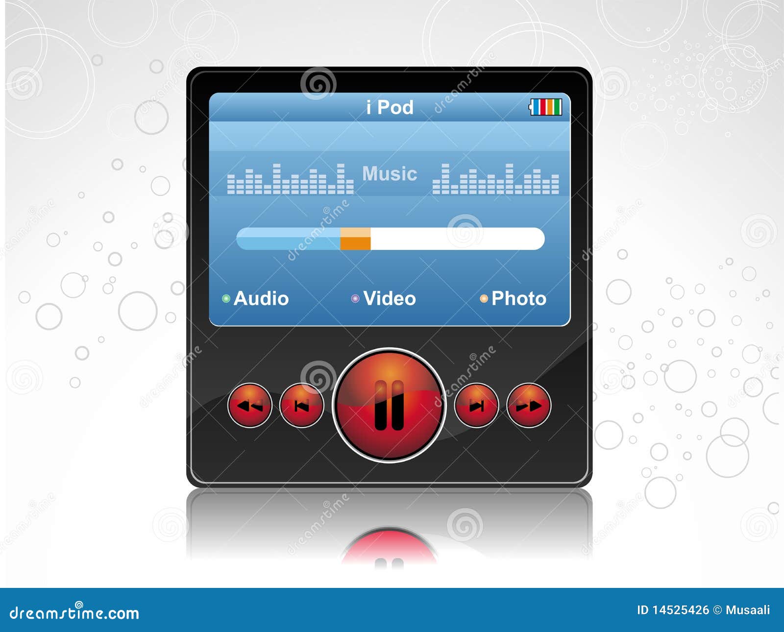 Vector Mp3 Player Collection Stock Illustration - Illustration of ...