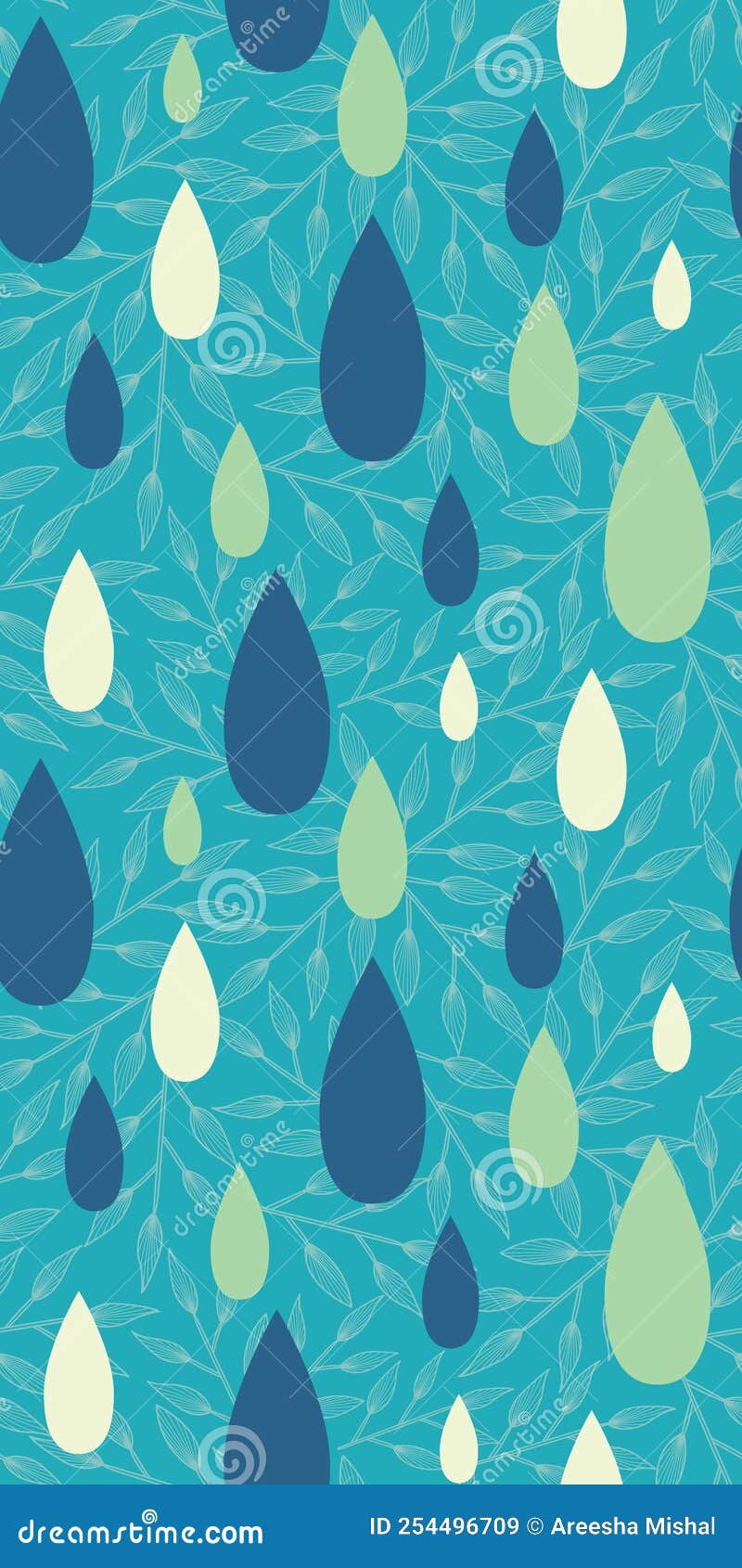 Vector Multi Drops on Nature Texture Creative Seamless Pattern ...