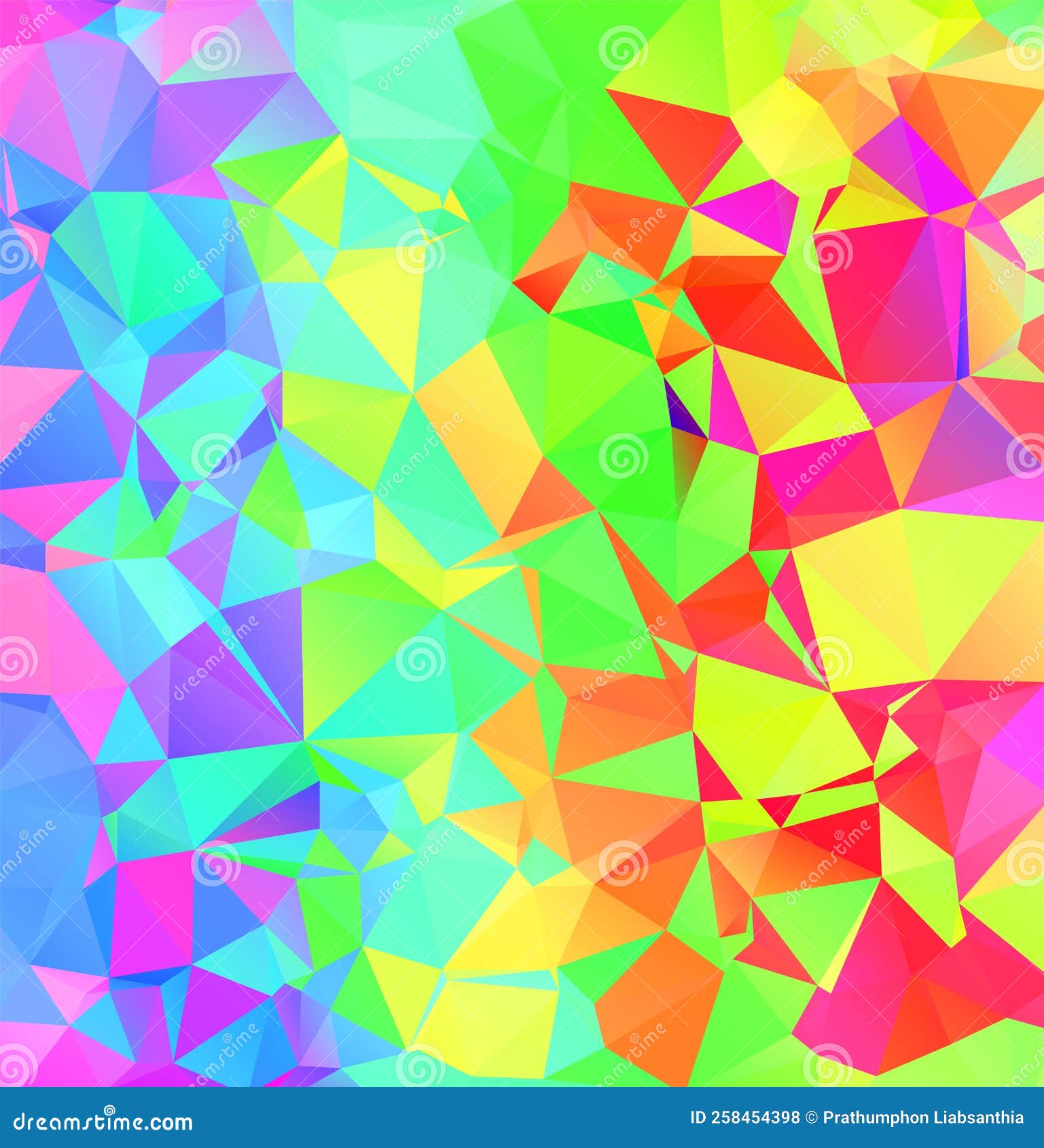 Vector, Multicolor Geometric Background. Triangles, Triangulation Stock ...