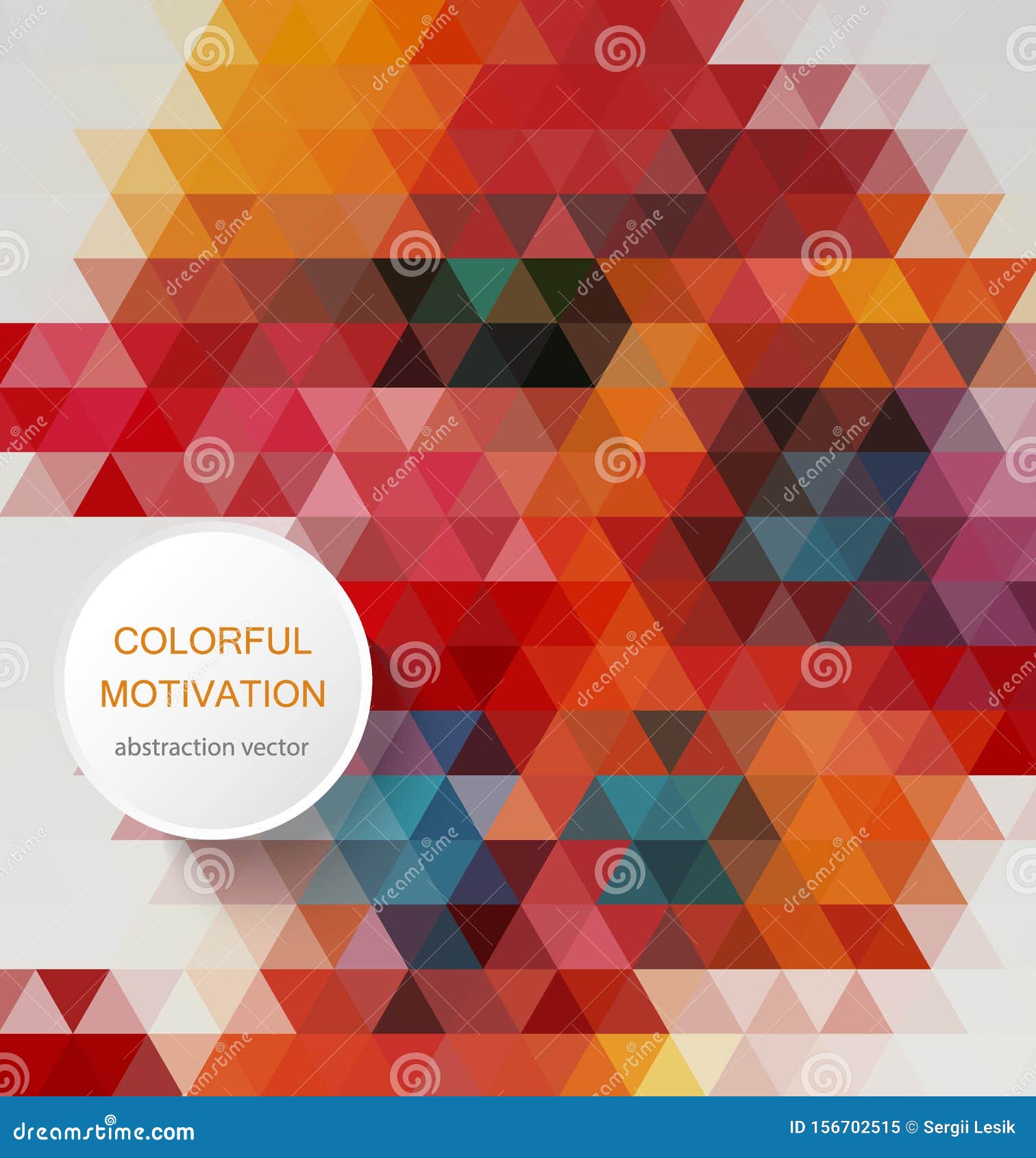 Vector, Multicolor Geometric Background. Triangles, Triangulation Stock ...