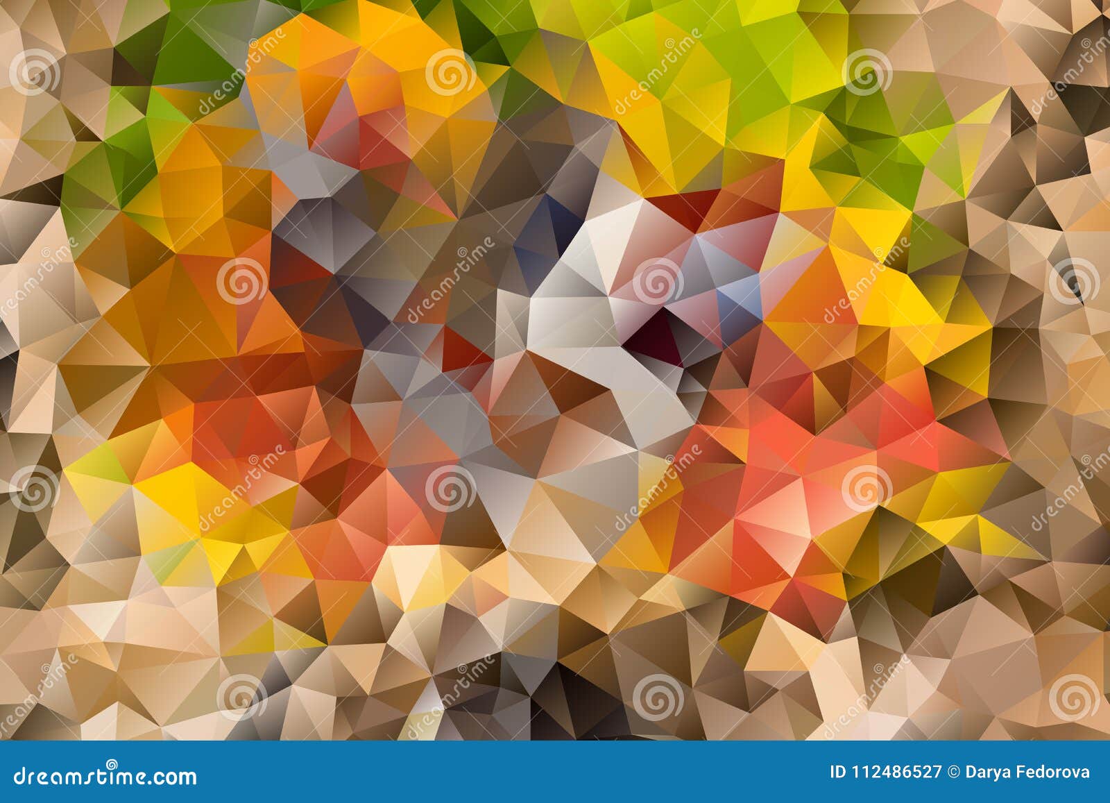 Vector Multicolored Abstract Background of Effect Geometric Triangles Stock Illustration ...