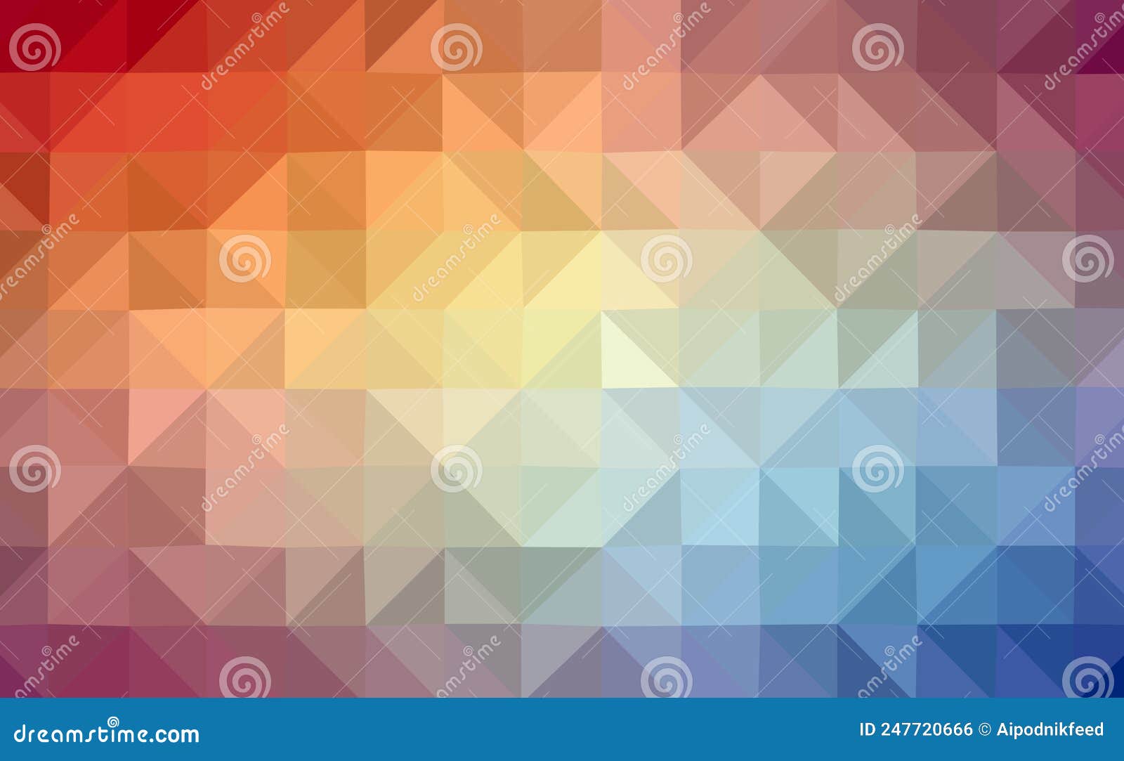 Vector Multicolored Abstract Triangles Background Stock Illustration