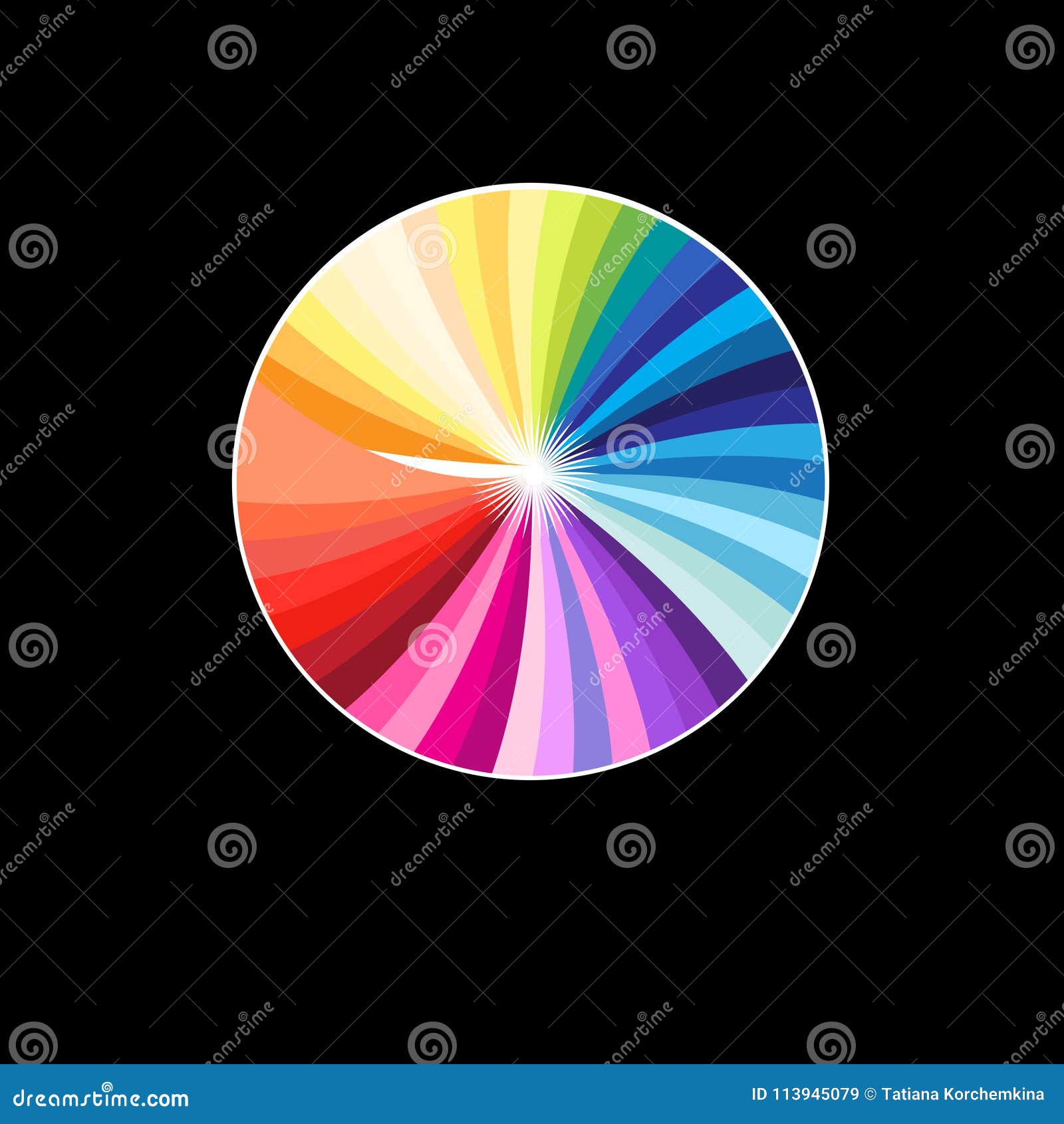 Vector Multicolored Circle Palette Stock Vector - Illustration of ...