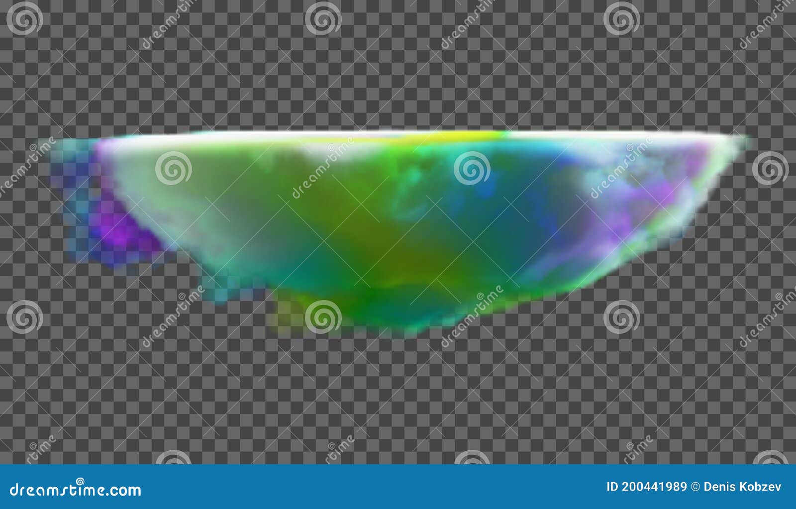 Vector. Multicolored Dense Cloud on a Transparent Background. Fantasy ...