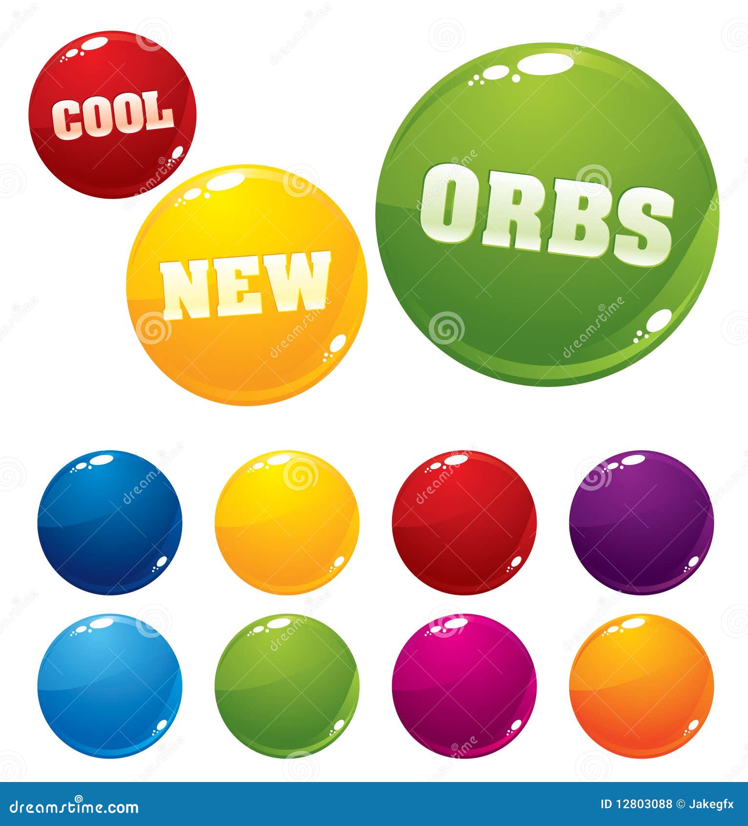 Vector multicolored orbs vector illustratie. Illustration of grafisch ...