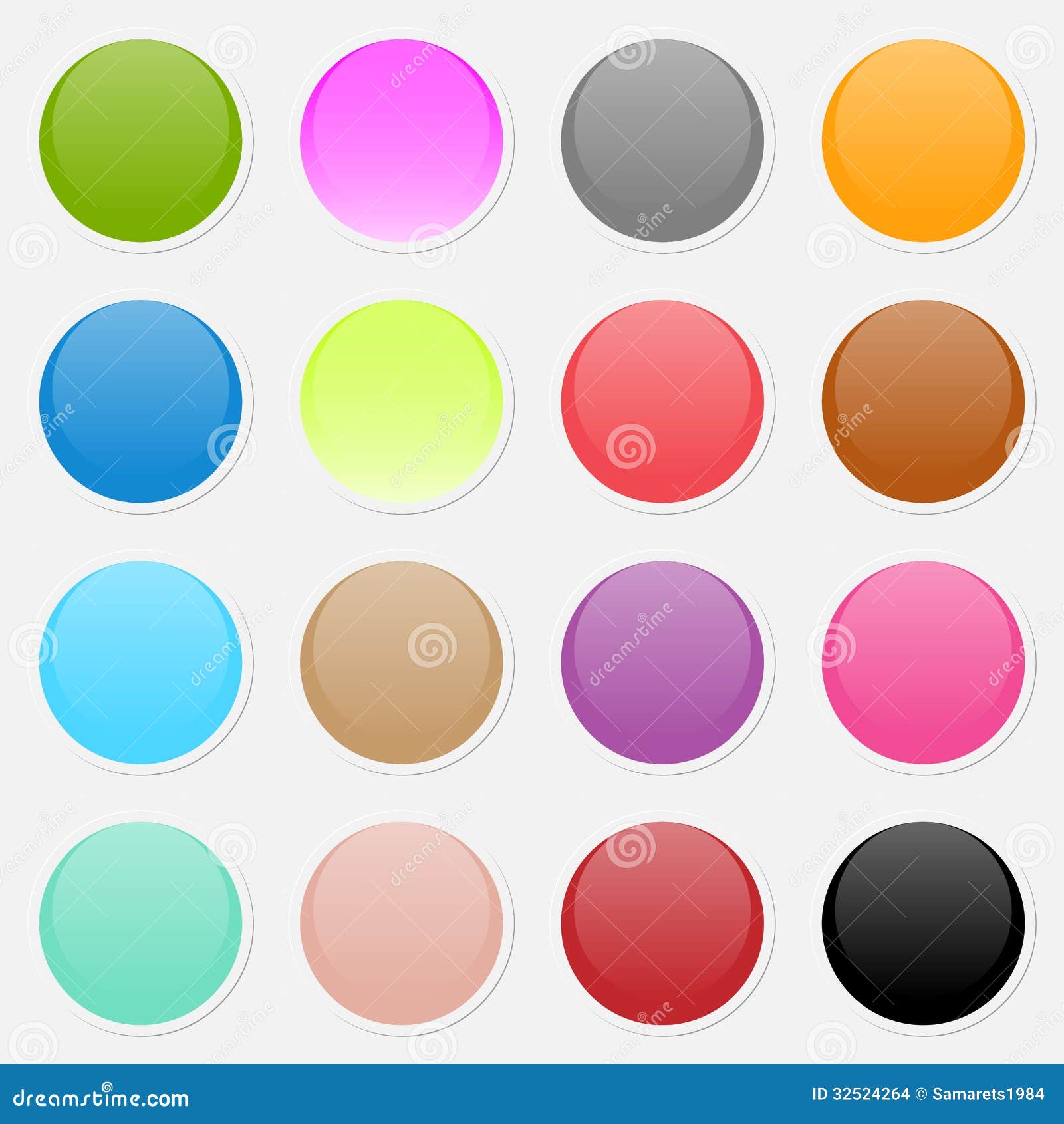 Vector Multicolored Paper Stickers Stock Vector - Illustration of ...