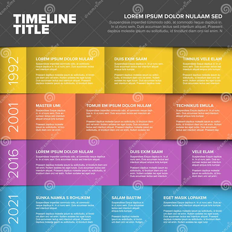 Vector Multipurpose Infographic Timeline Table Template Stock Vector ...