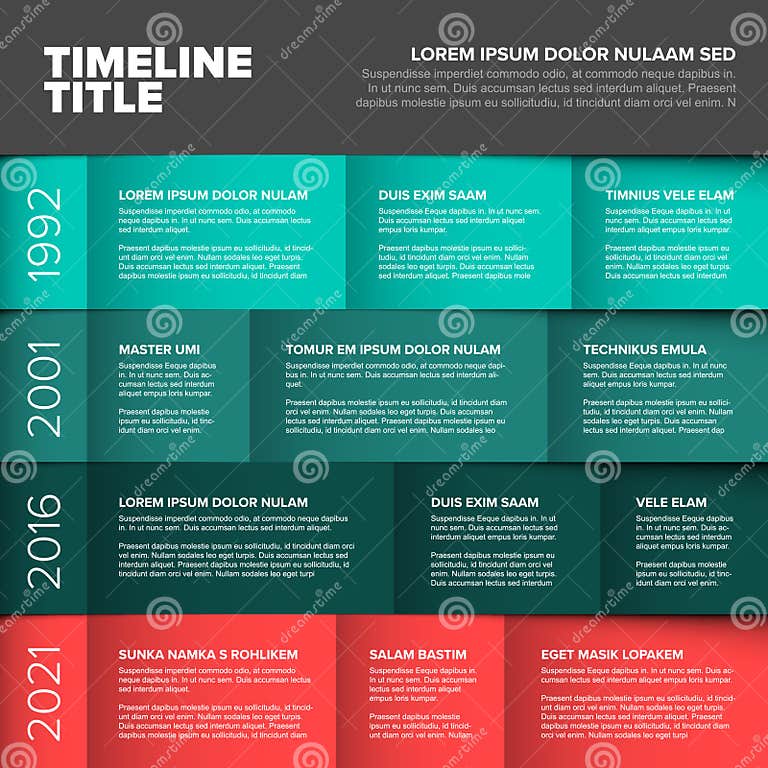 Vector Multipurpose Infographic Timeline Table Template Stock Vector ...