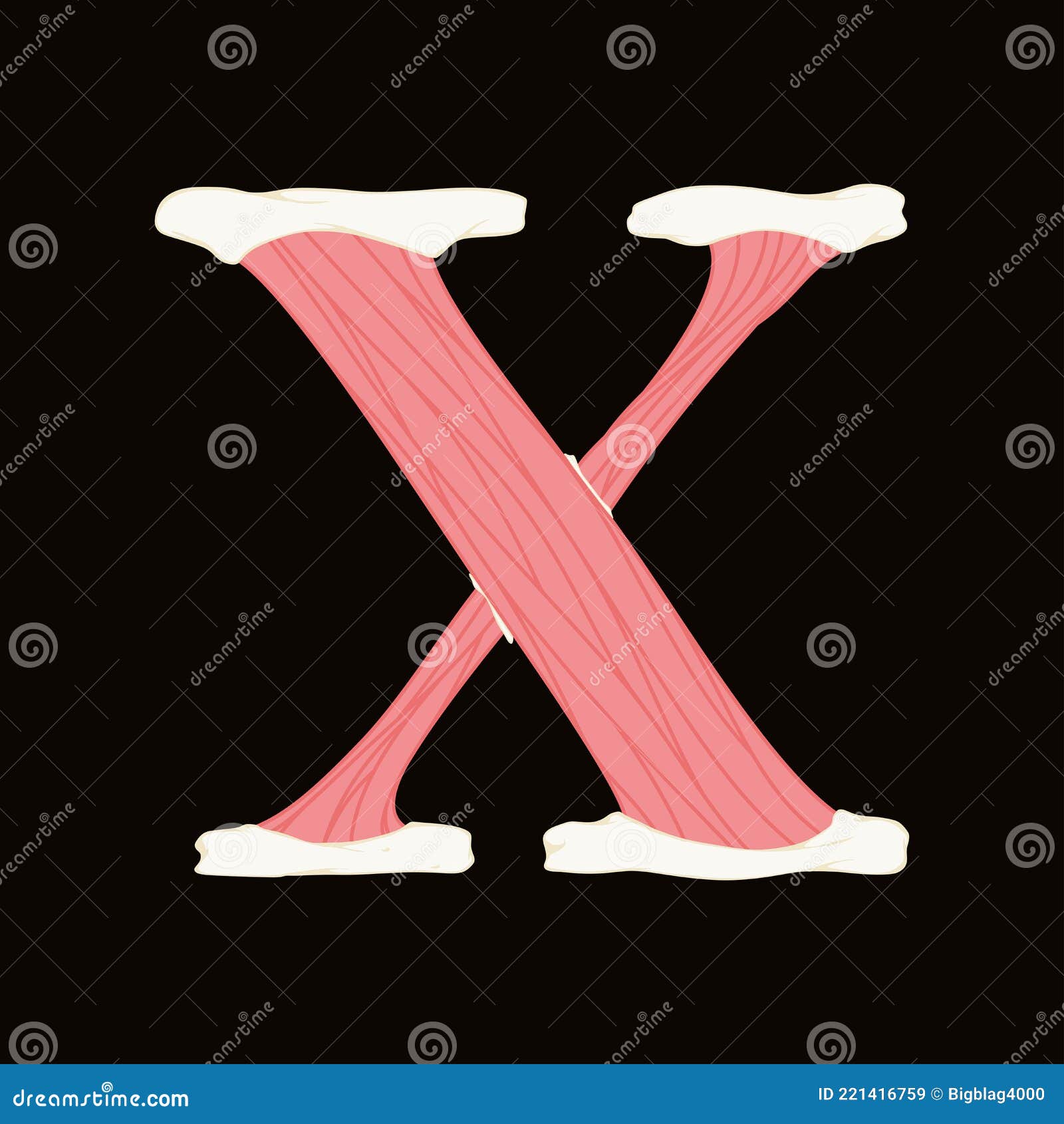 Vector Muscle Letter.Art Font. Stock Vector - Illustration of ...