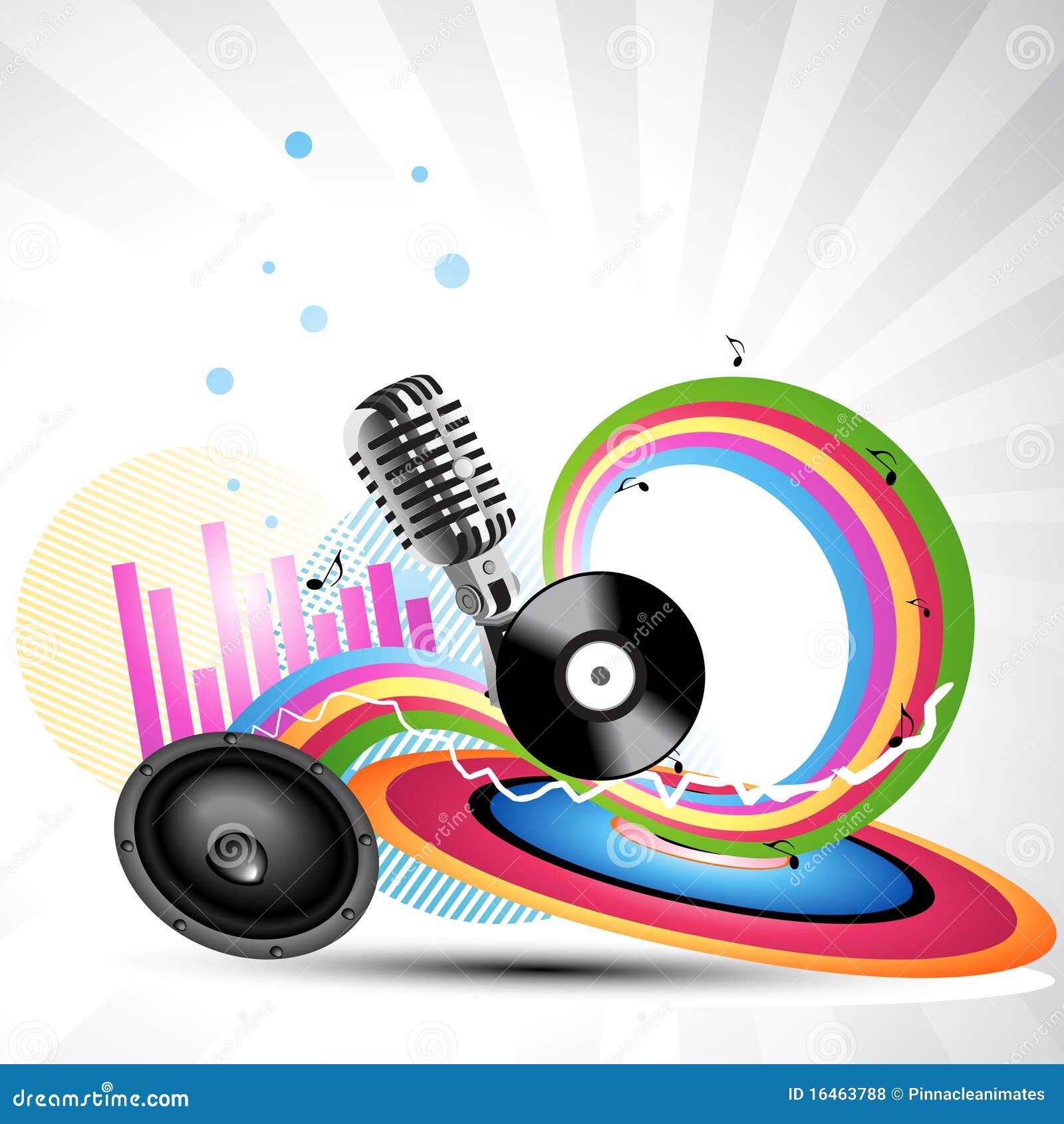 Vector music background stock illustration. Illustration of halftone ...