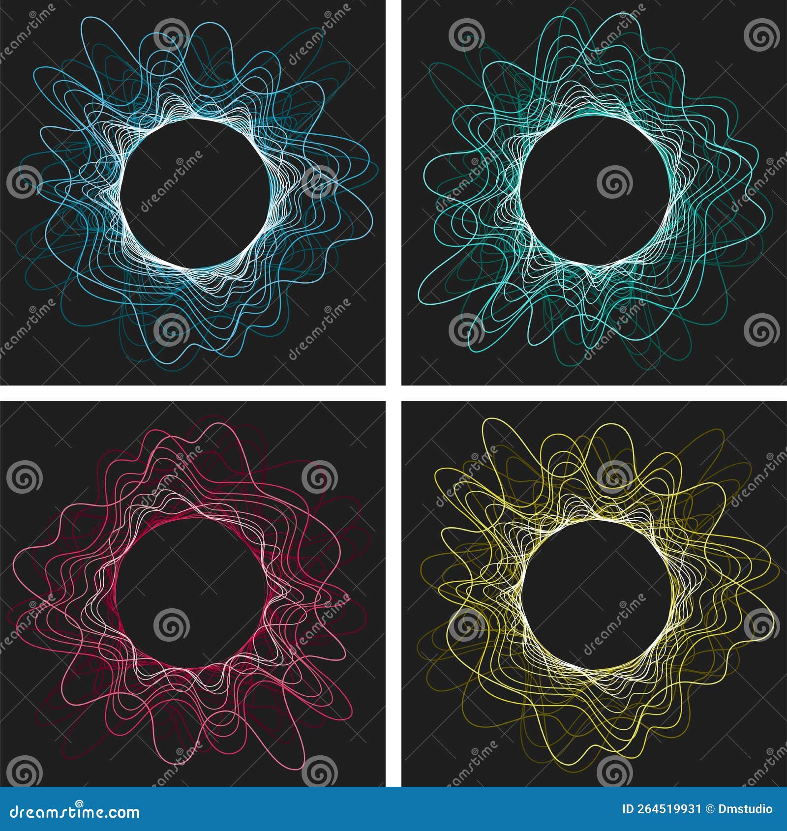 Vector Music Background of Audio Sound Wave Stock Vector - Illustration ...