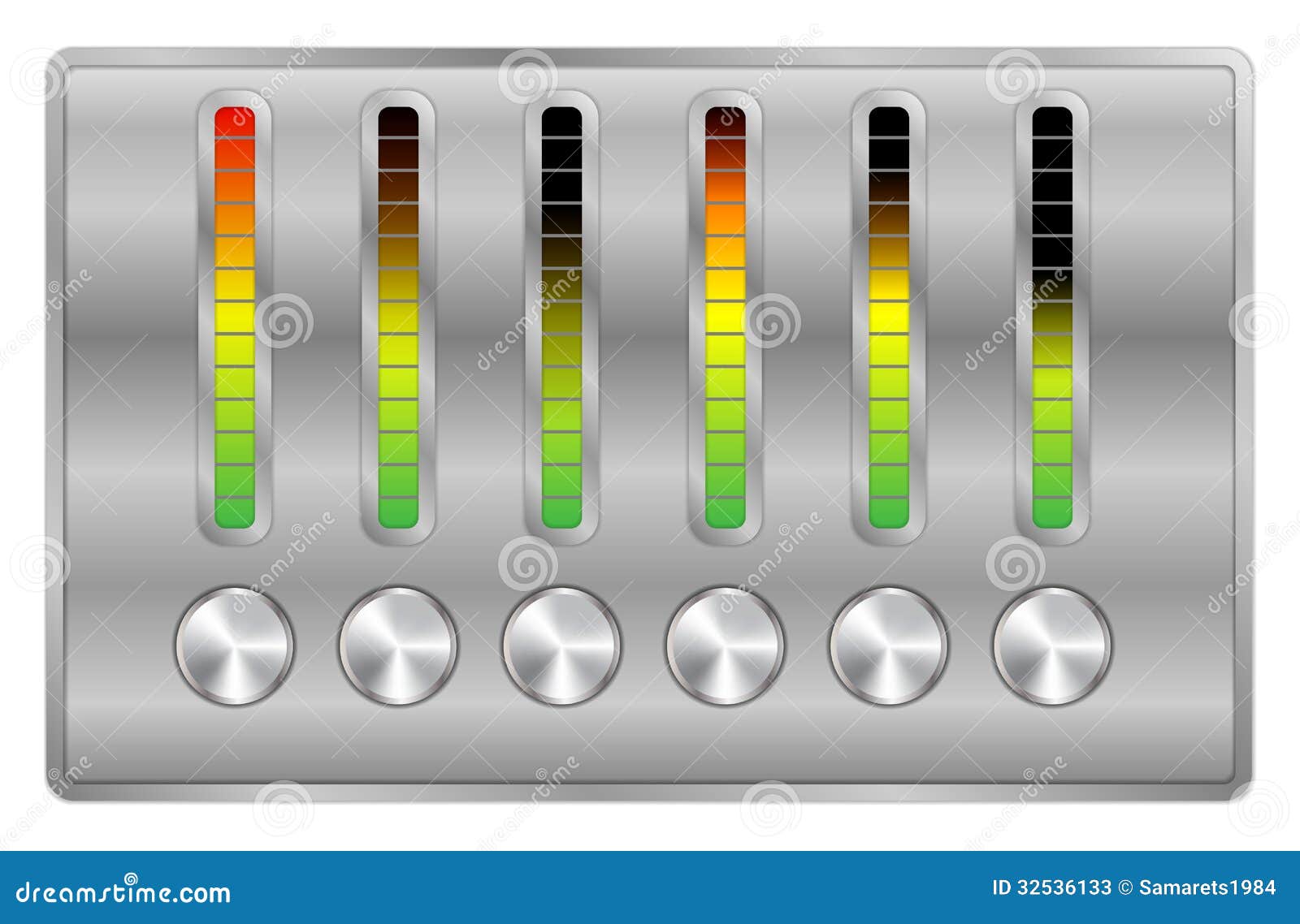 Vector music equalizer stock vector. Illustration of frequency - 32536133