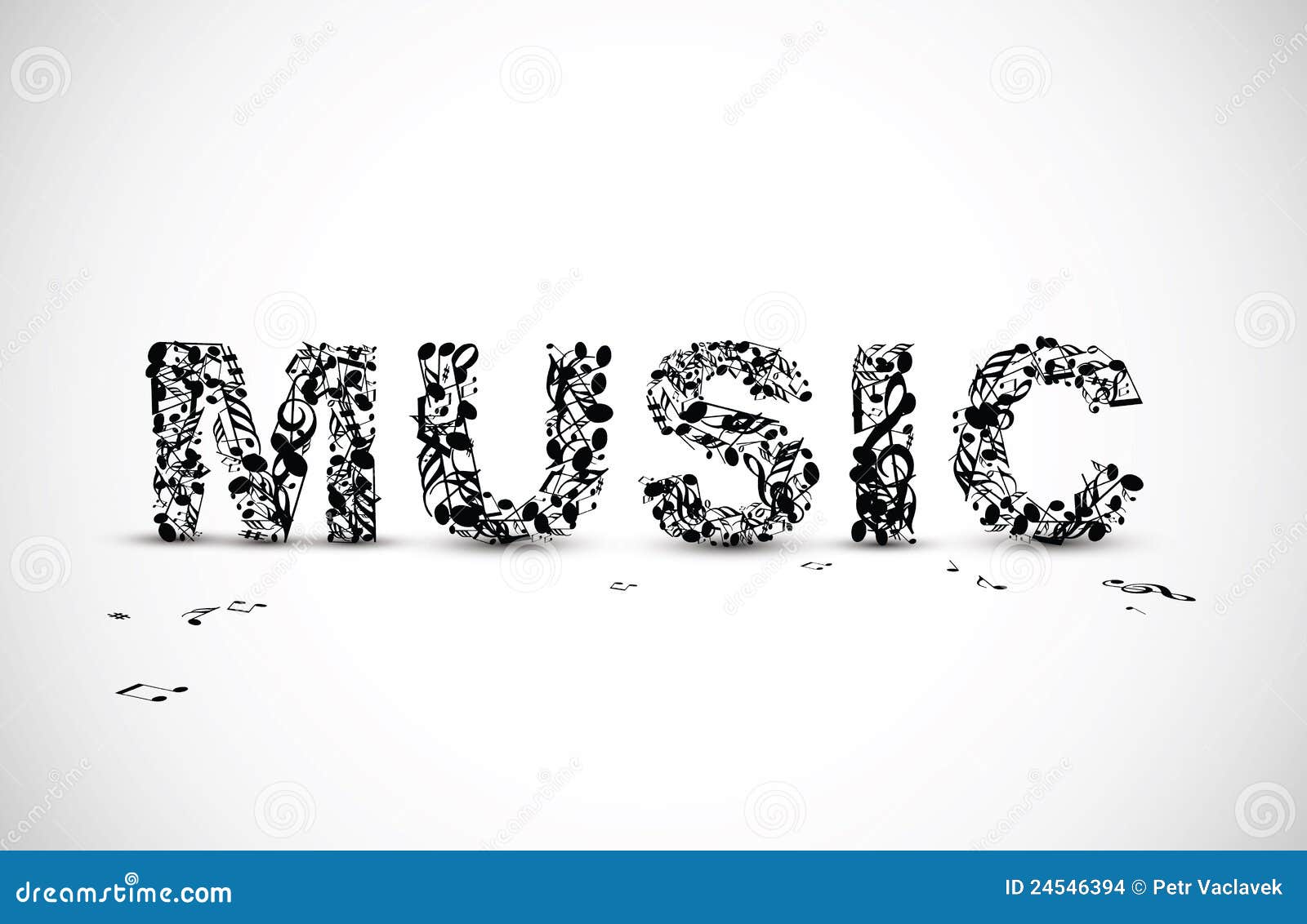 Vector Music Lettering Made from Black Notes Stock Vector ... Vector Music Lettering Made from Black Notes Stock Vector ...