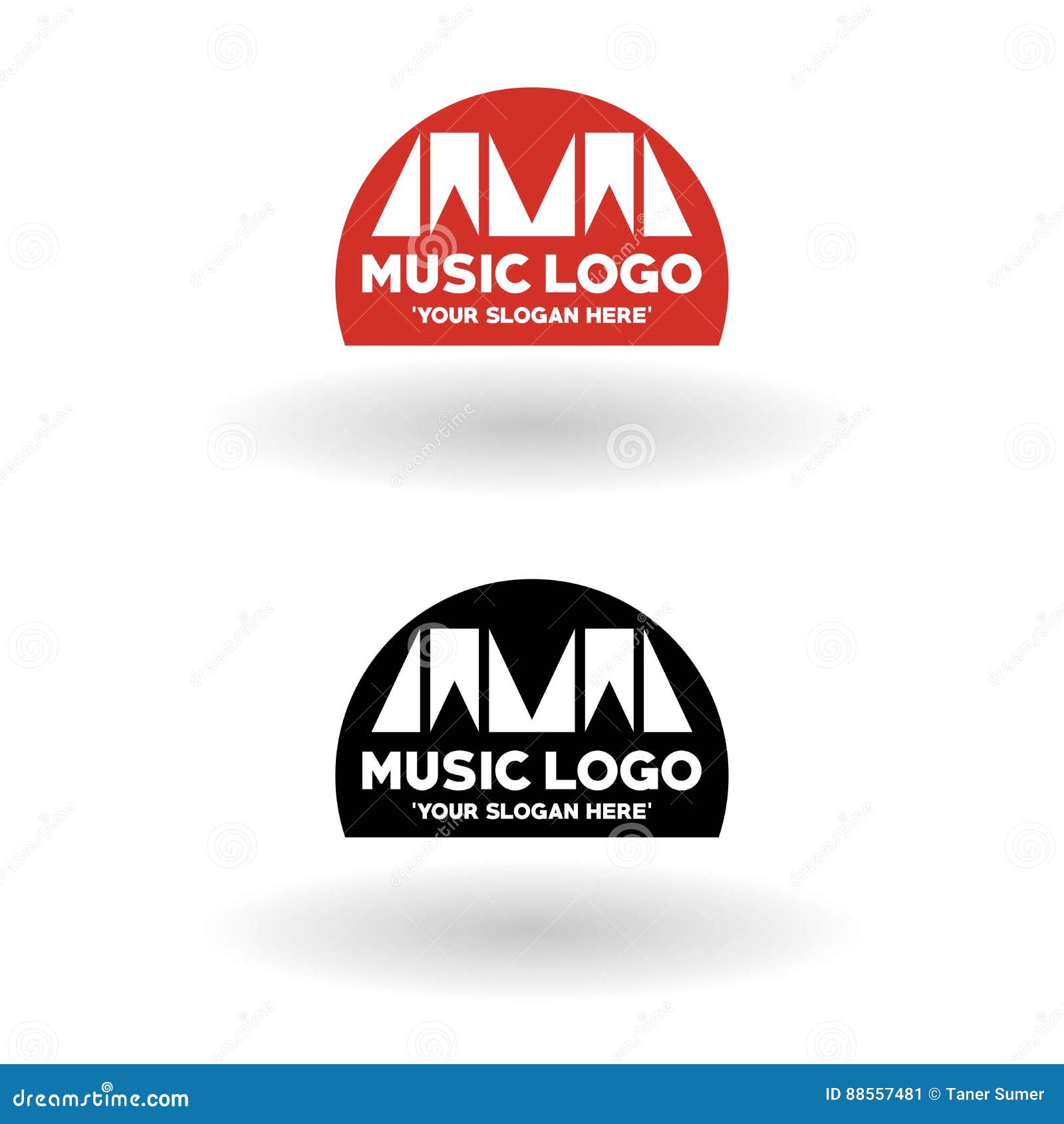 Vector Music Logo stock vector. Illustration of background - 88557481