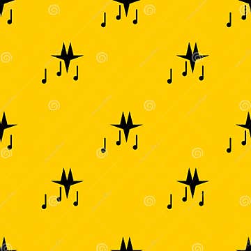 Vector Music Notes Pattern Background. Simple Seamless Repeated Pattern ...