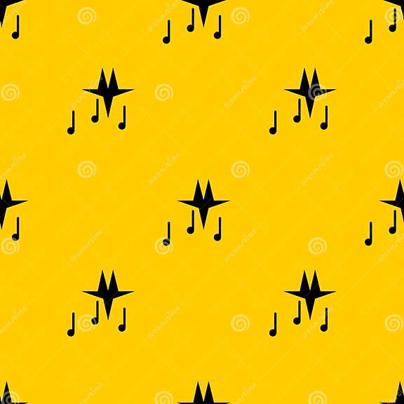 Vector Music Notes Pattern Background. Simple Seamless Repeated Pattern ...