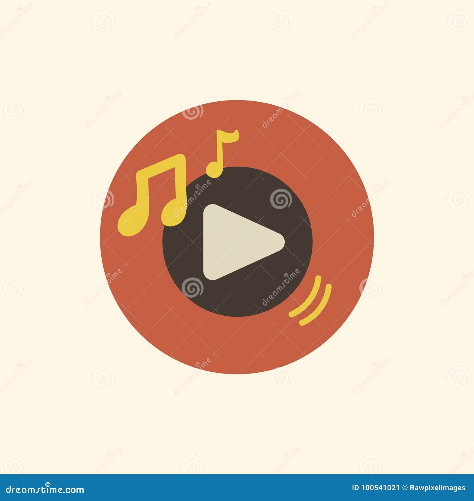 Vector of music song icon stock vector. Illustration of icon - 100541021