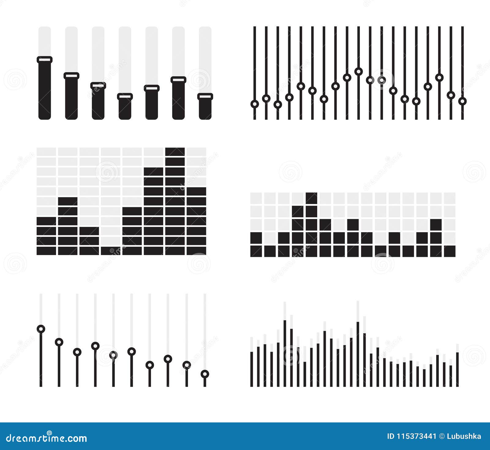 Vector music sound waves stock vector. Illustration of recorder - 115373441