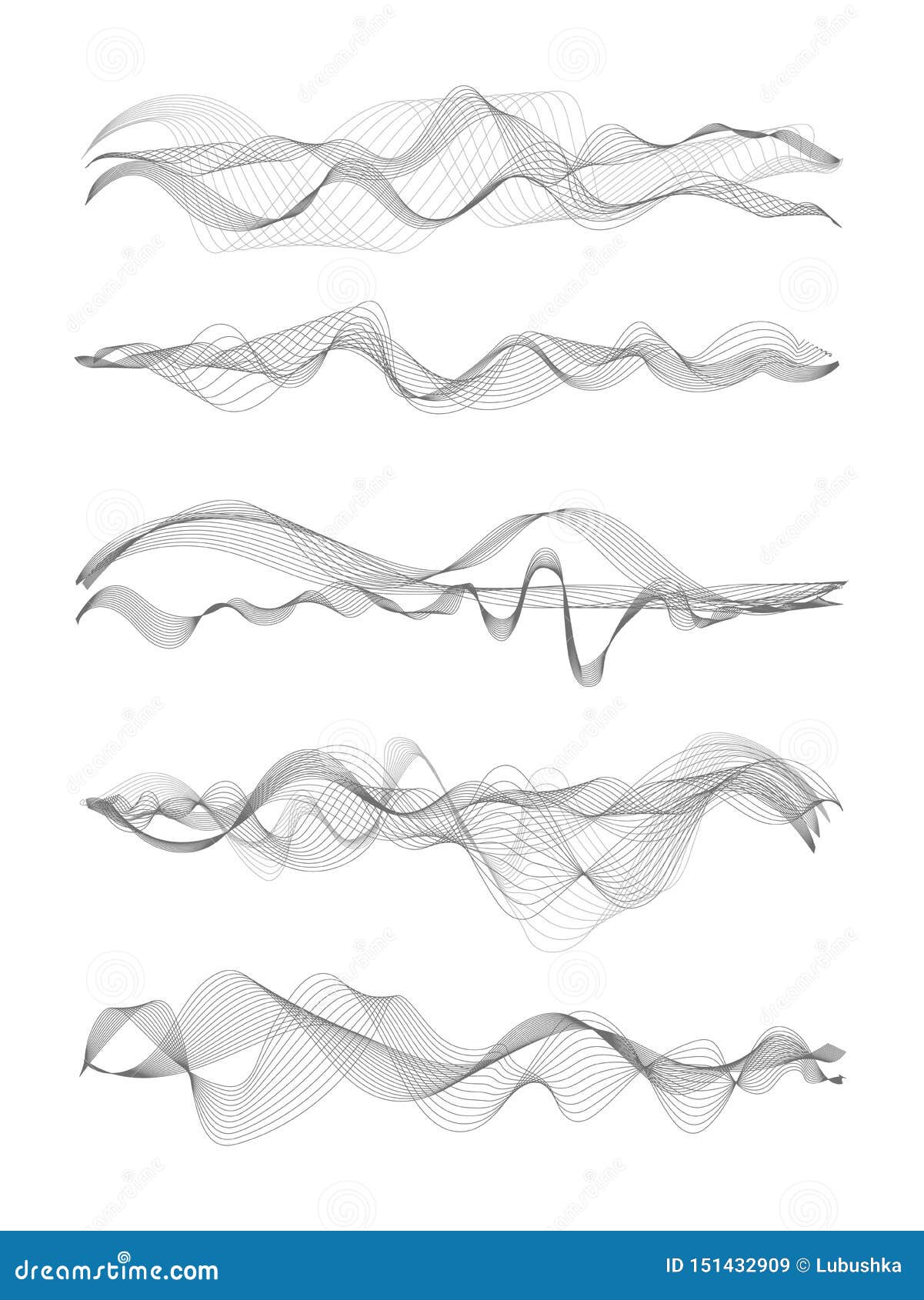 Vector music sound waves stock vector. Illustration of curve - 151432909