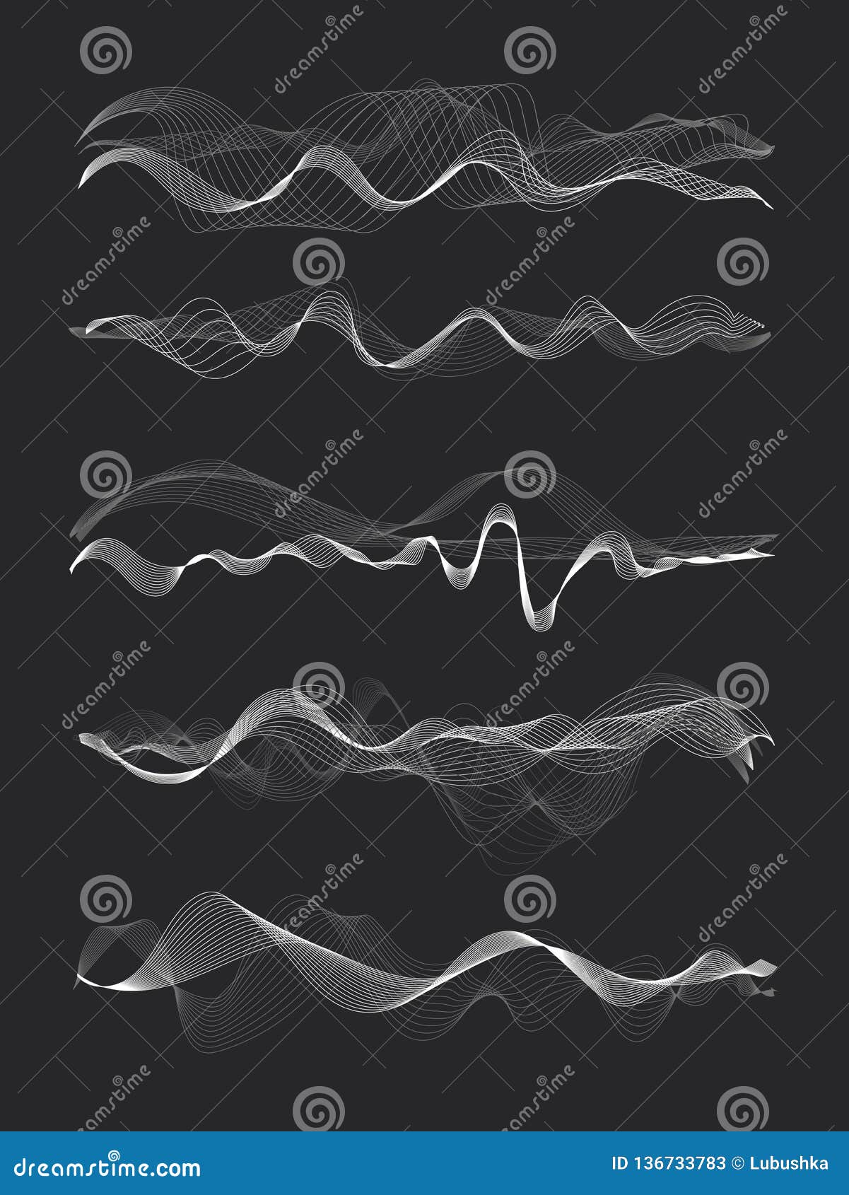 Vector music sound waves stock vector. Illustration of frequency ...