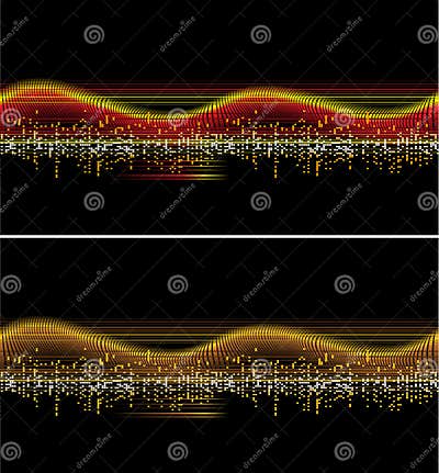 Vector music wave stock vector. Illustration of meter - 7956733