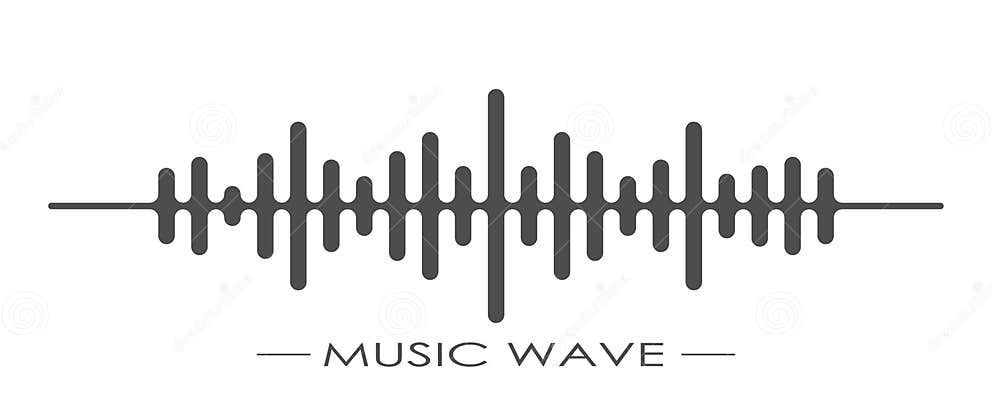 Vector Music Wave Icon. Icon for Application Sites and Creative Design ...