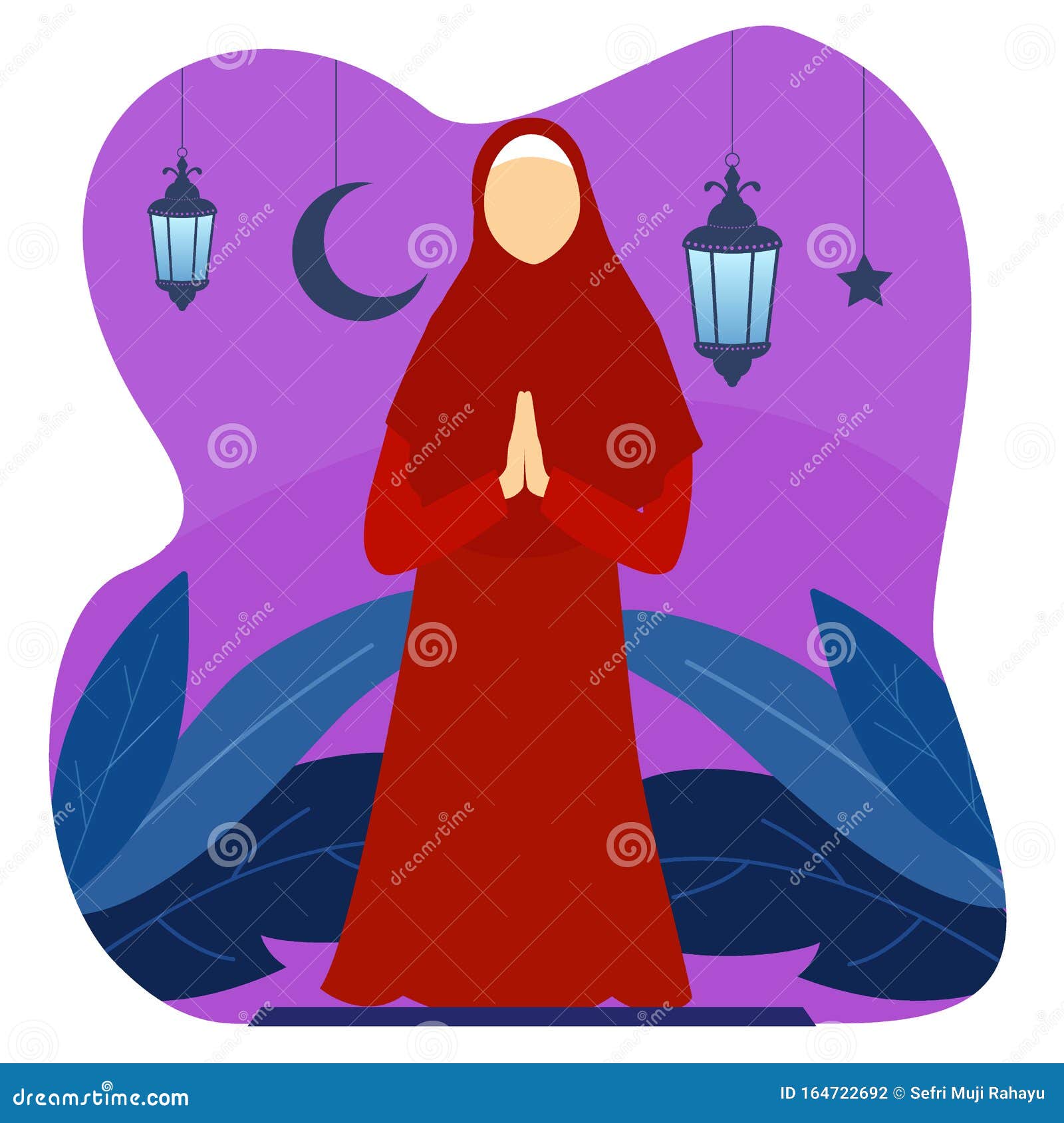 Vector of Muslim Flat Design Stock Vector - Illustration of diversity ...